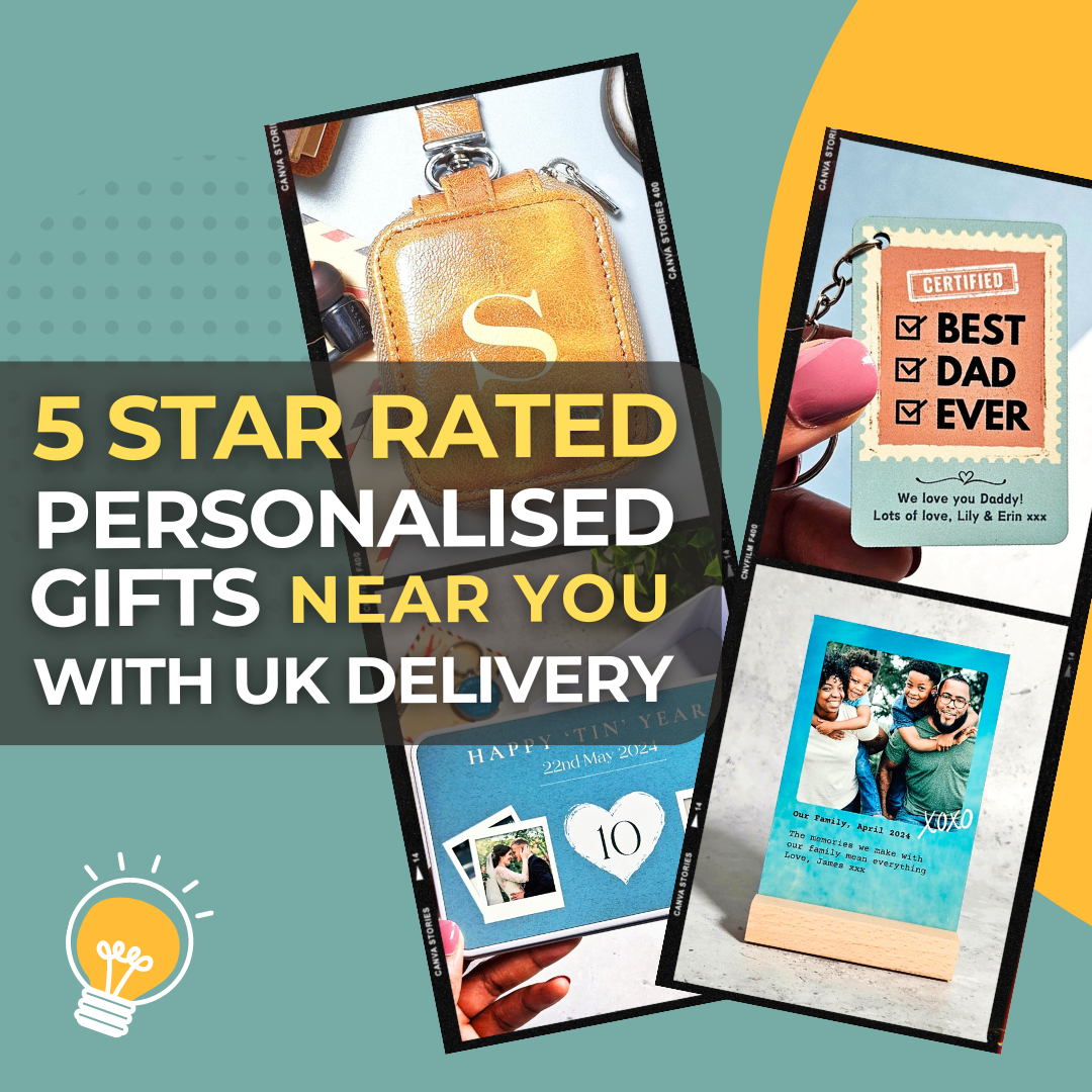 Find 5 Star Personalised Gifts Near You With UK Delivery — Make Memento