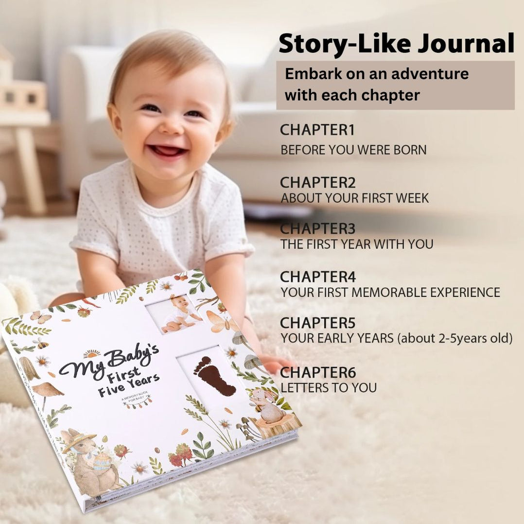 Baby Memory Book | My Baby’s First Five Years Keepsake Album — Make Memento
