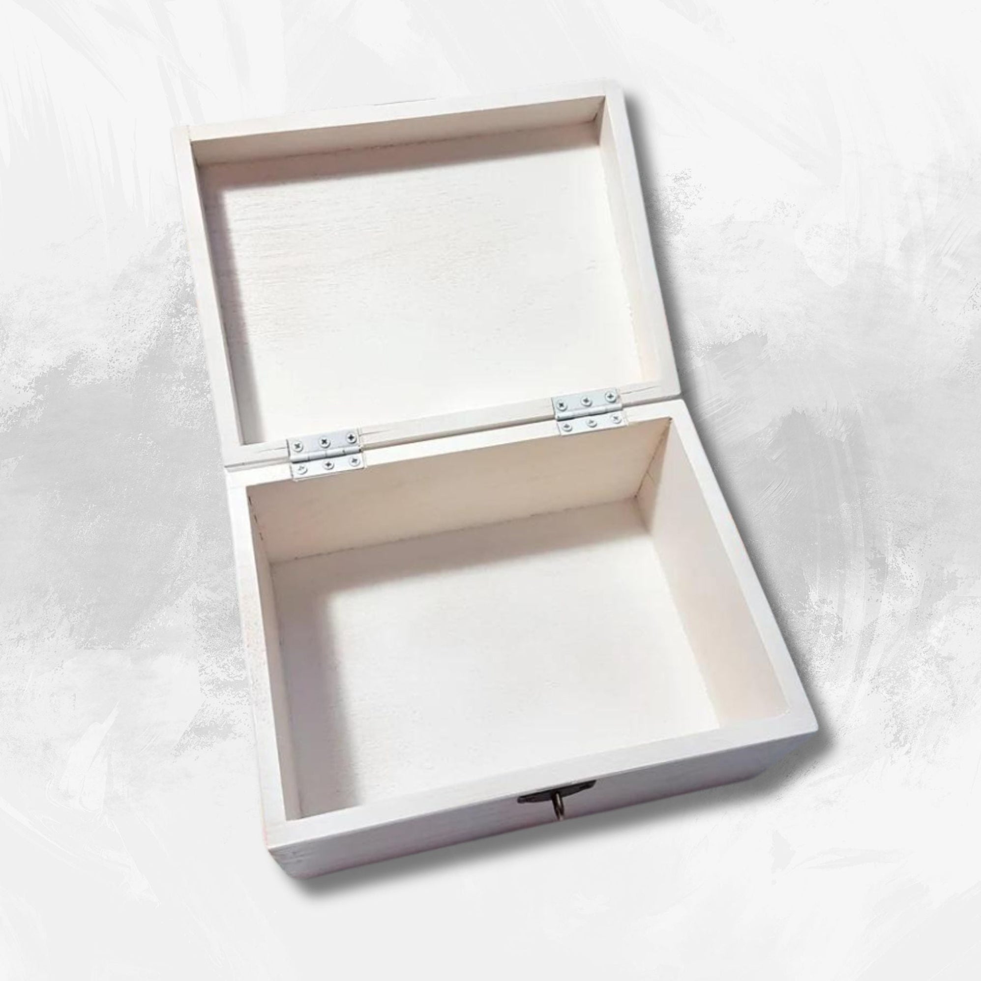 Baby's First Memory Box | Newborn Baby Stork Milestone Gift | White Wo ...