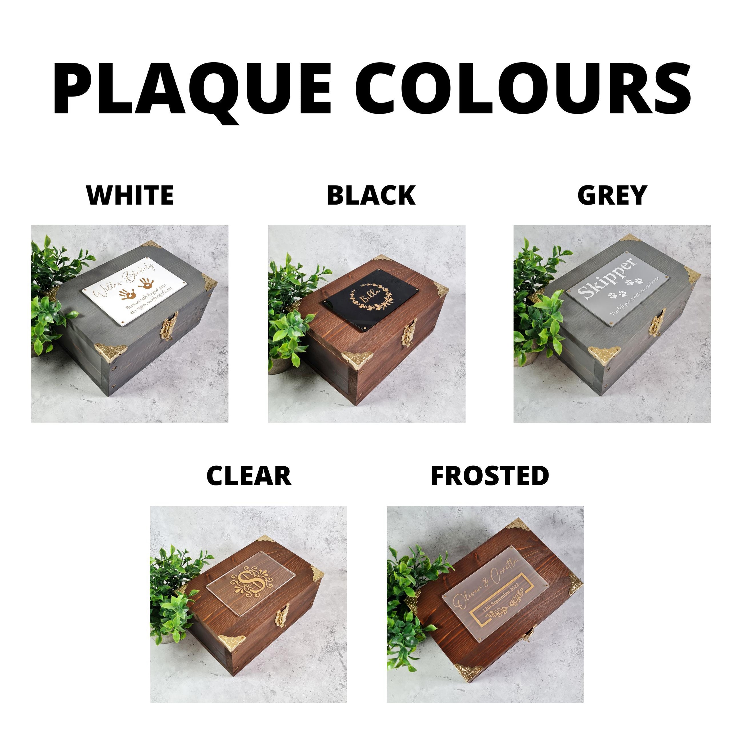 Bereavement Memory Box - Personalised Wooden Memorial Keepsake Box ...
