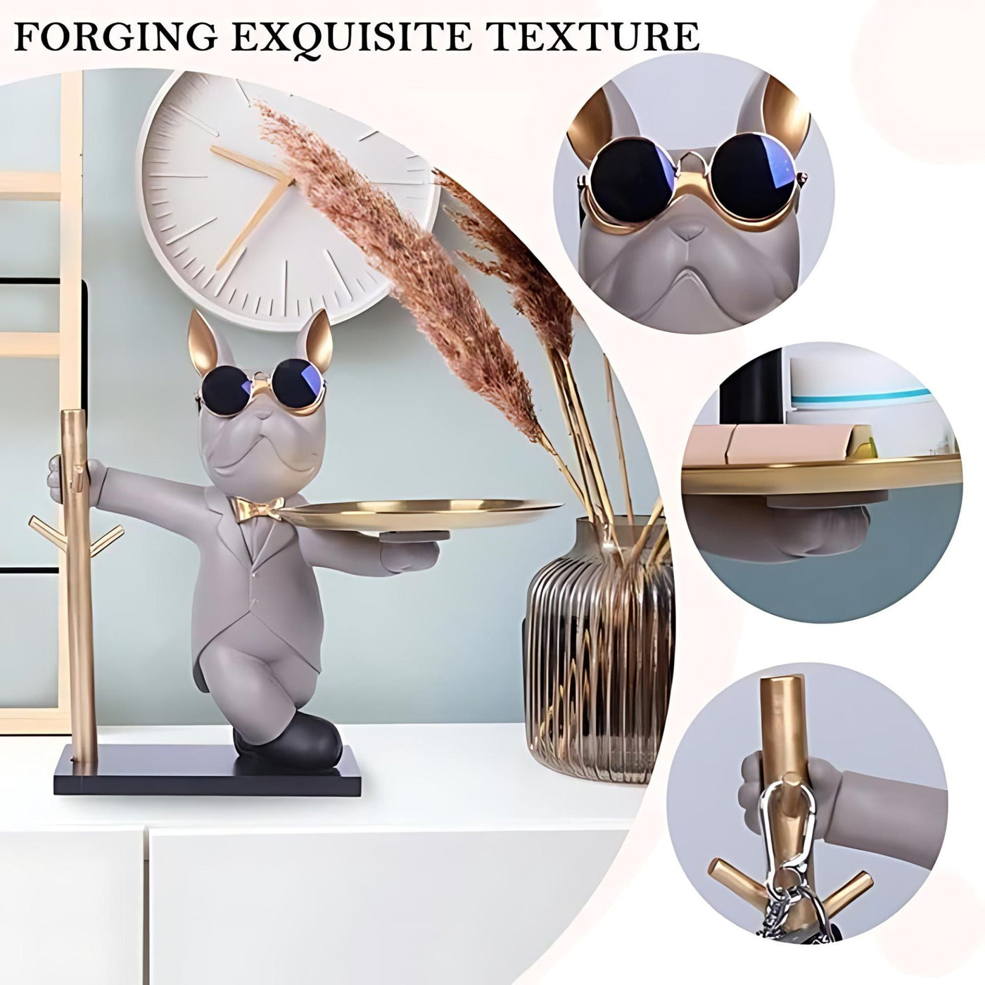 Bulldog Desk Organiser | Key & Accessory Tray for Home & Office Decor ...