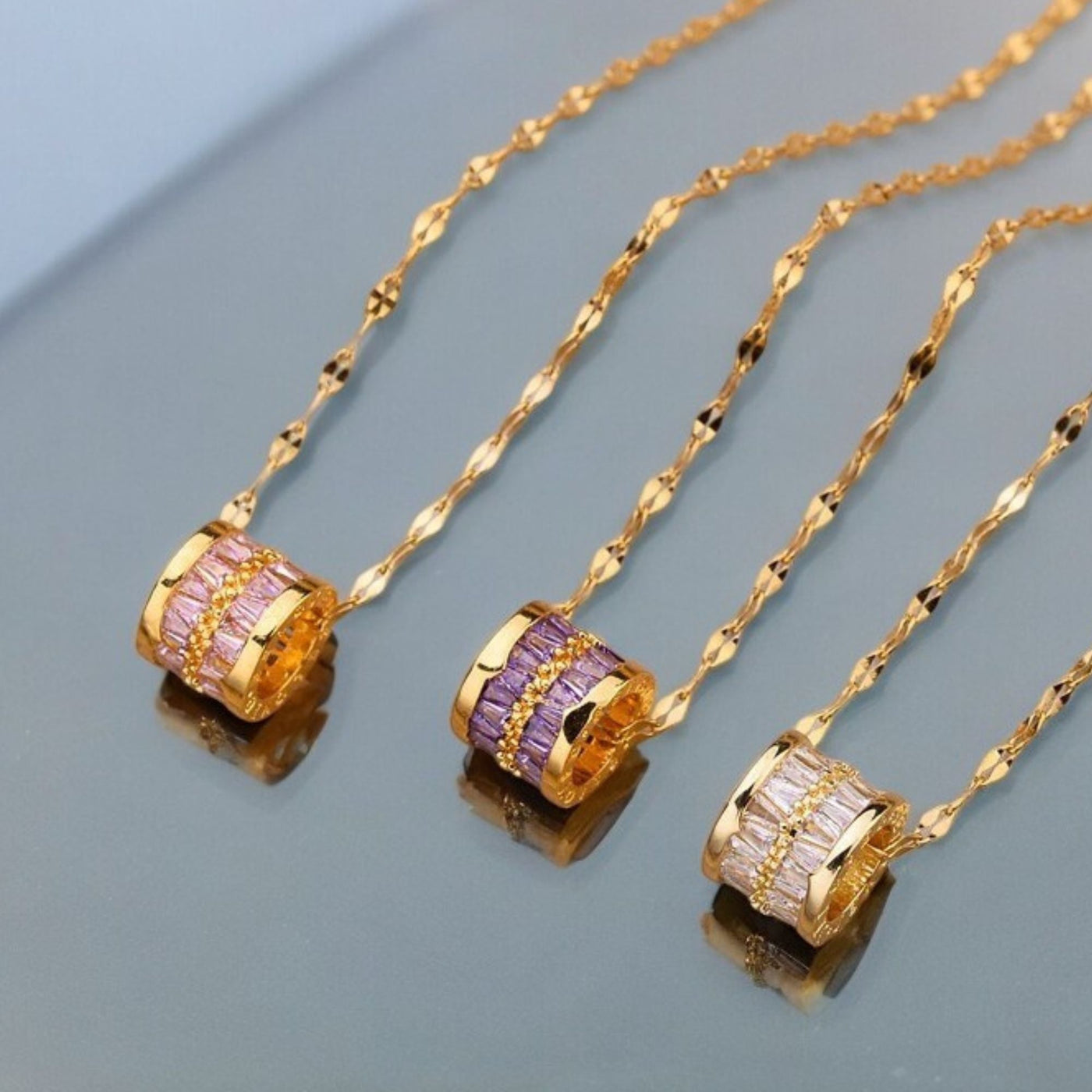 Crystal Barrel Pendant Necklace | 18th, 21st Birthday Gift for Her ...