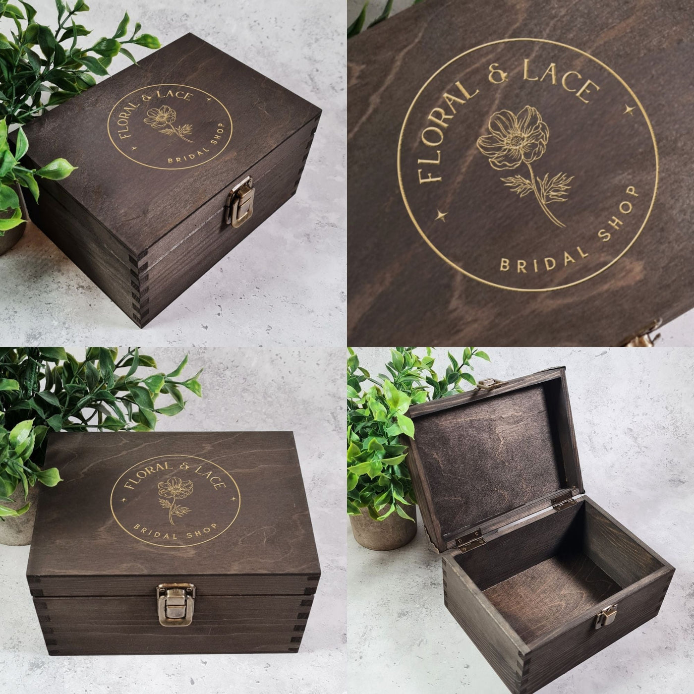 Custom Branded Wooden Packaging Gift Box | Engrave Your Logo | 6 Sizes ...