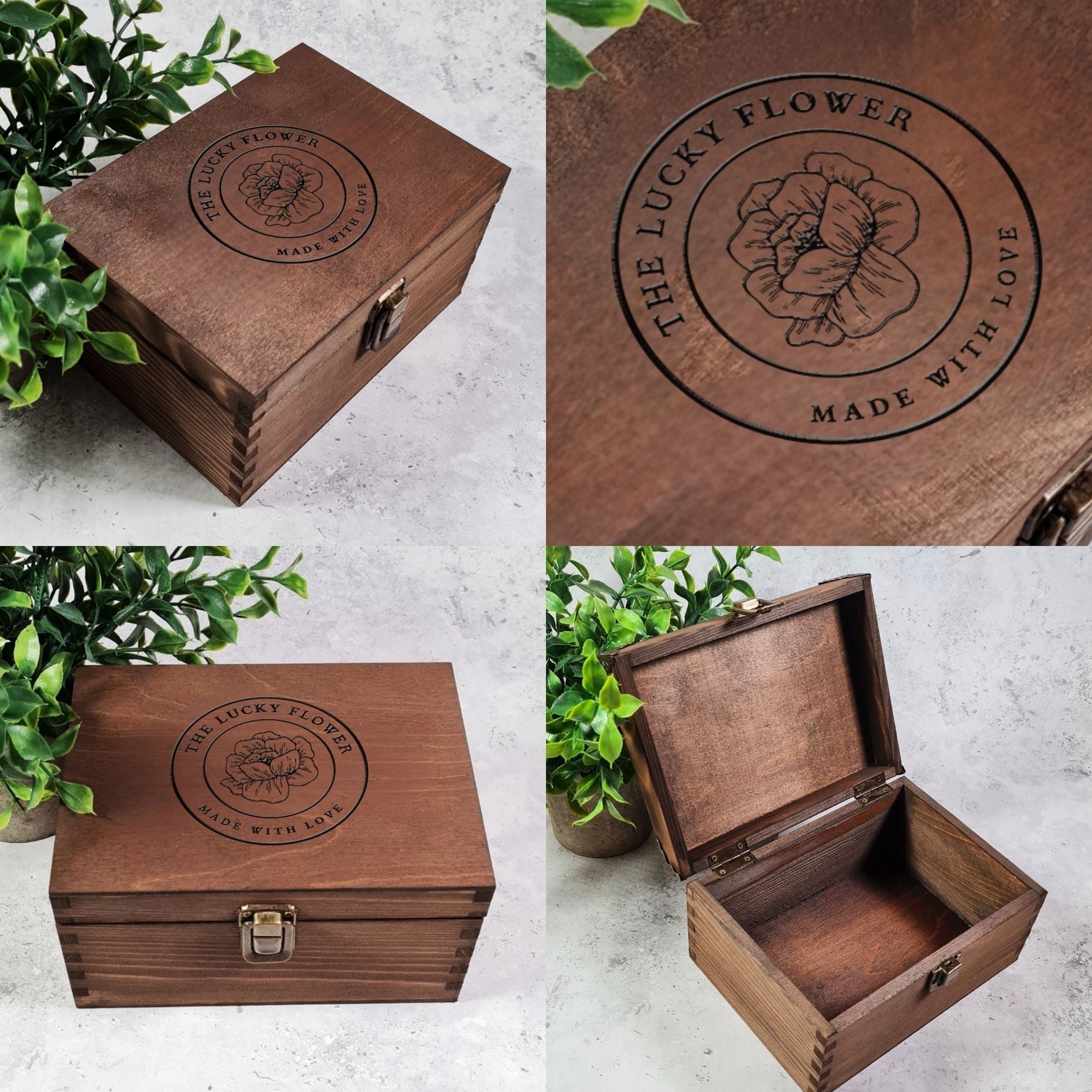 Custom Branded Wooden Packaging Presentation Box | Engrave Your Logo ...