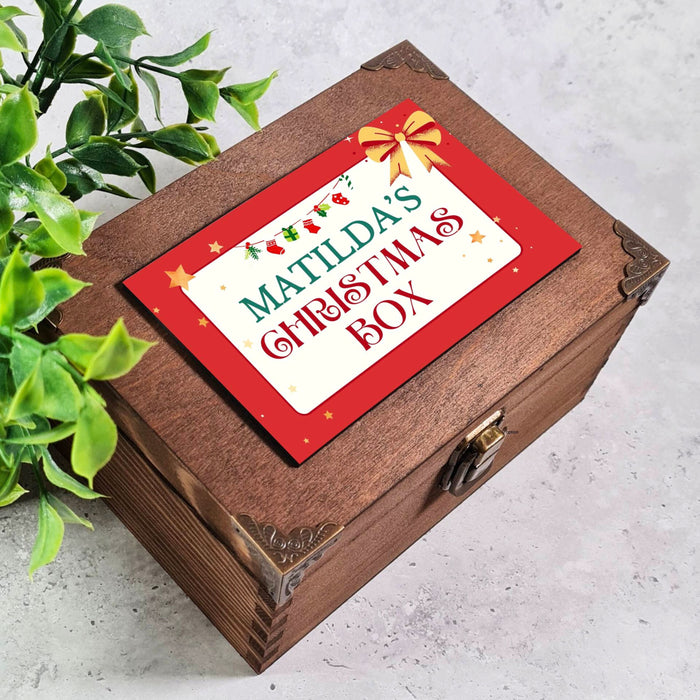 Personalised Children's Christmas Gift Box | Large Kids Xmas Treat Box ...