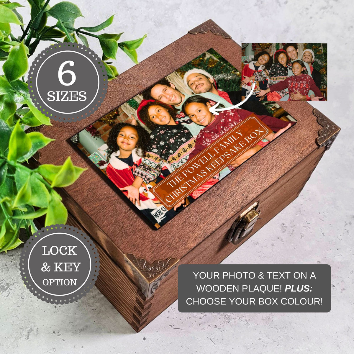 Custom Christmas Eve Box with Family Photo | Personalised Xmas Gift ...