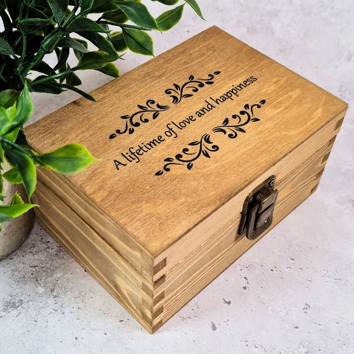 Engraved Photo Memory Box I Wooden Card Box I Bereavement Grief Gift ...