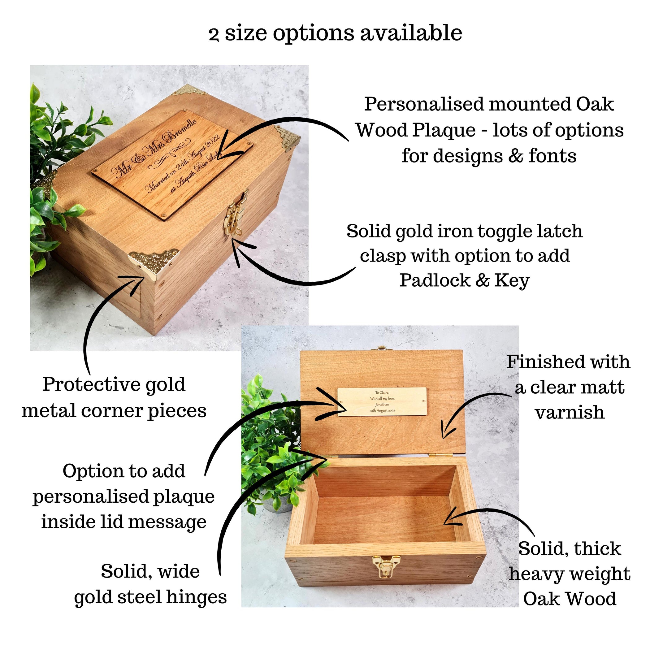 Engraved Wedding Keepsake Box - Couples Mr & Mrs Wedding Memory Box ...
