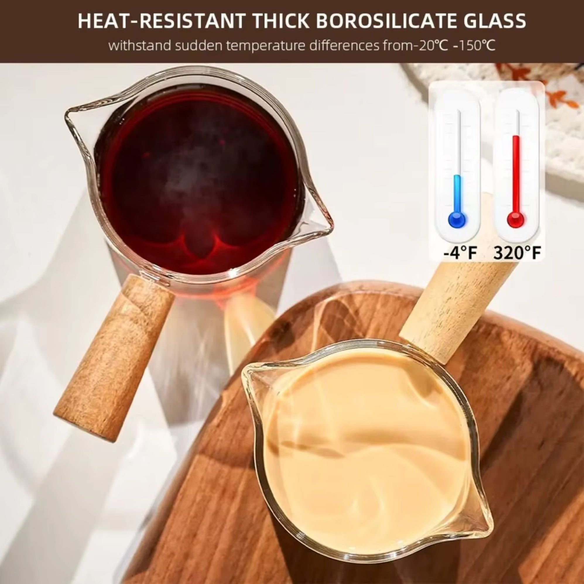 Espresso Measuring Cup 75ml | Glass Double Spout Barista Jug — Make Memento