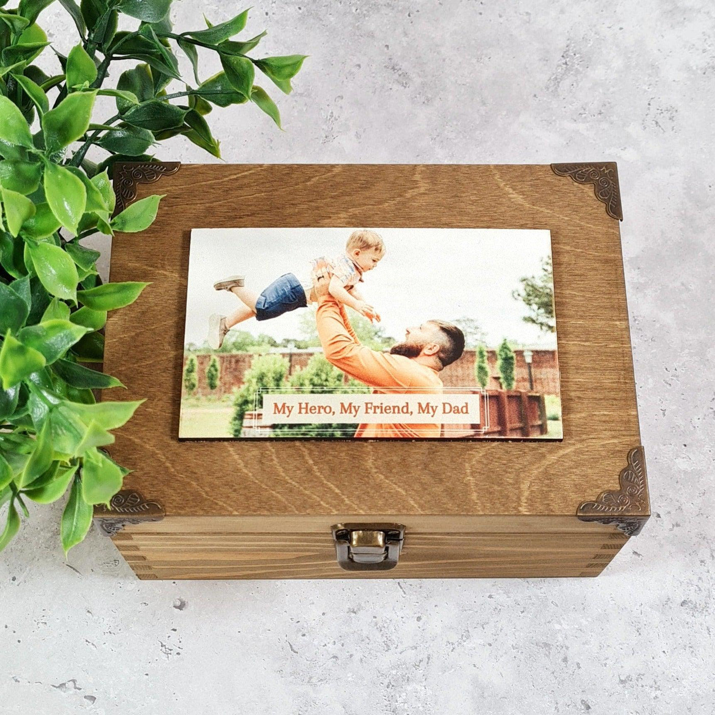 Father's Day Memory Box Gift I Custom Dad Photo Present From Son Daugh ...