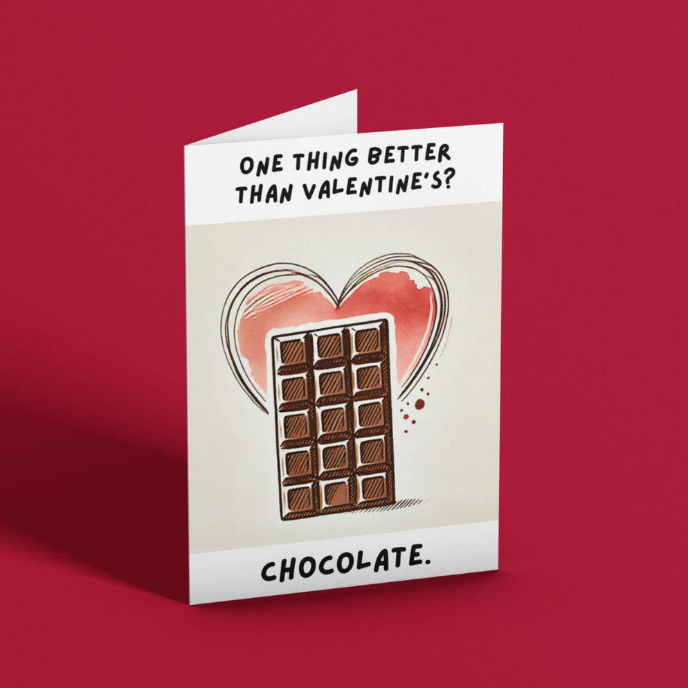 Funny Chocolate Printable Valentine’s Card | Instant Download at Home ...