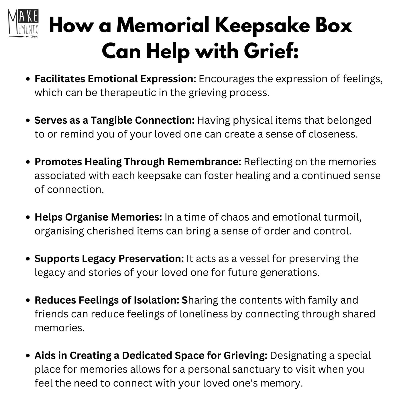 Grief Support Keepsake Box | Thoughtful Bereavement Gift for Loss of a ...