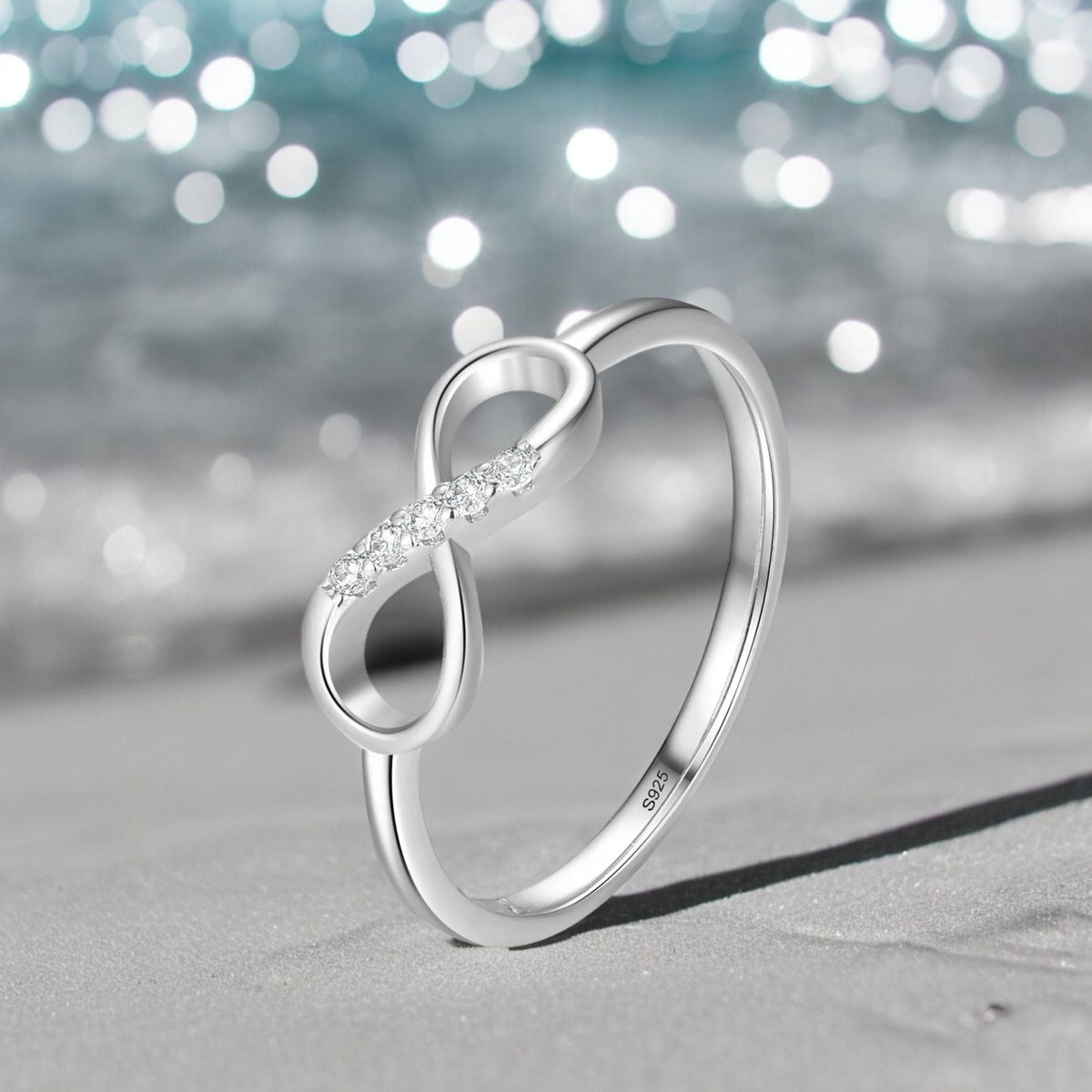 Sterling Silver Infinity Love Ring - Anniversary Gift Idea for Her ...