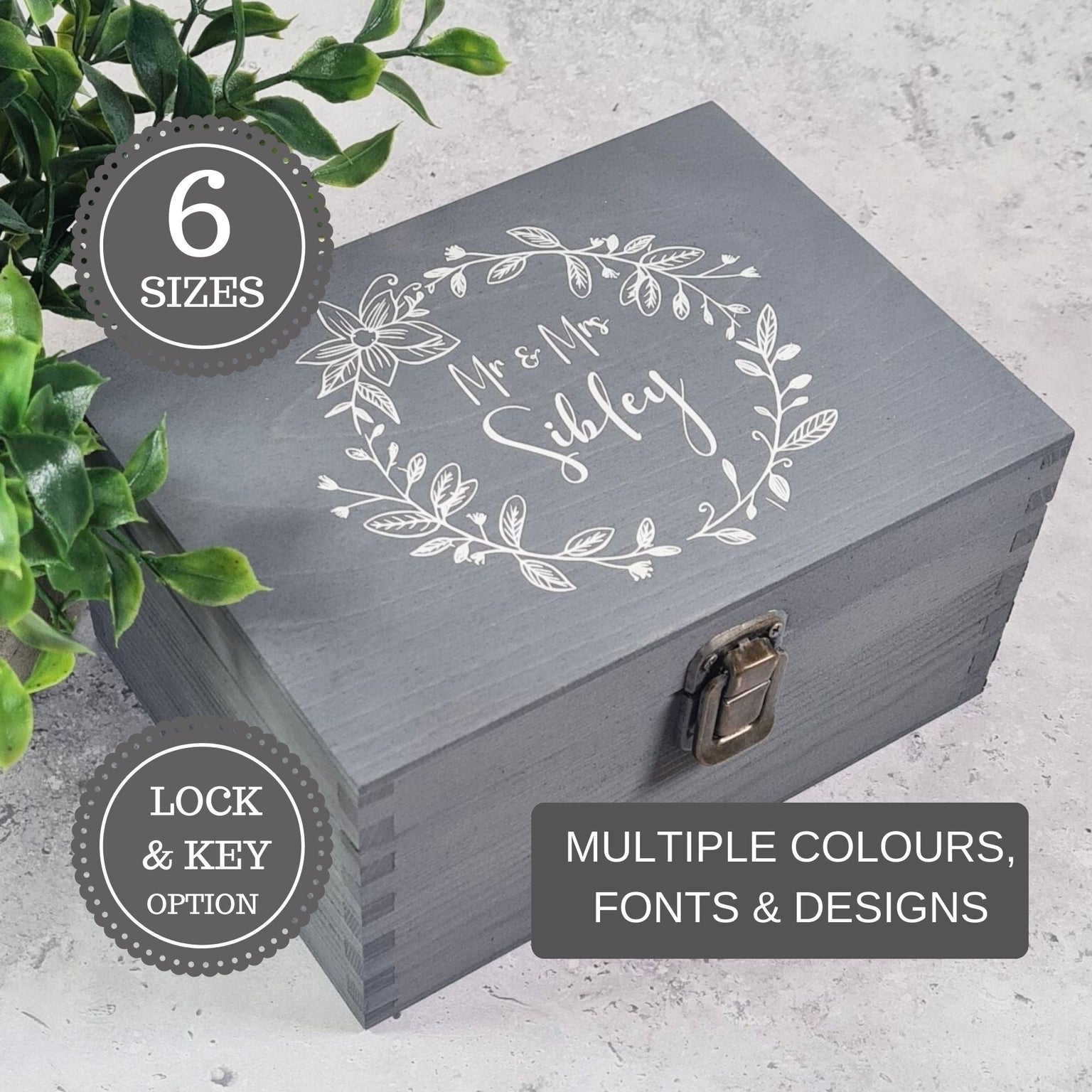 Large Memory Box | Big Wooden Box | Large Keepsake Box — Make Memento