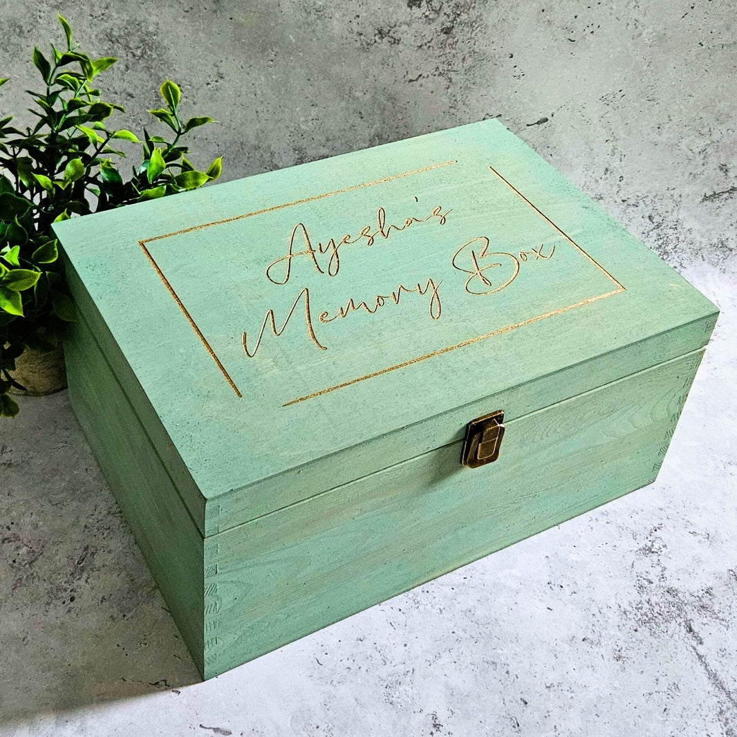 Keepsake & Memory Boxes | Personalised Wooden Gift Boxes Large & Small ...