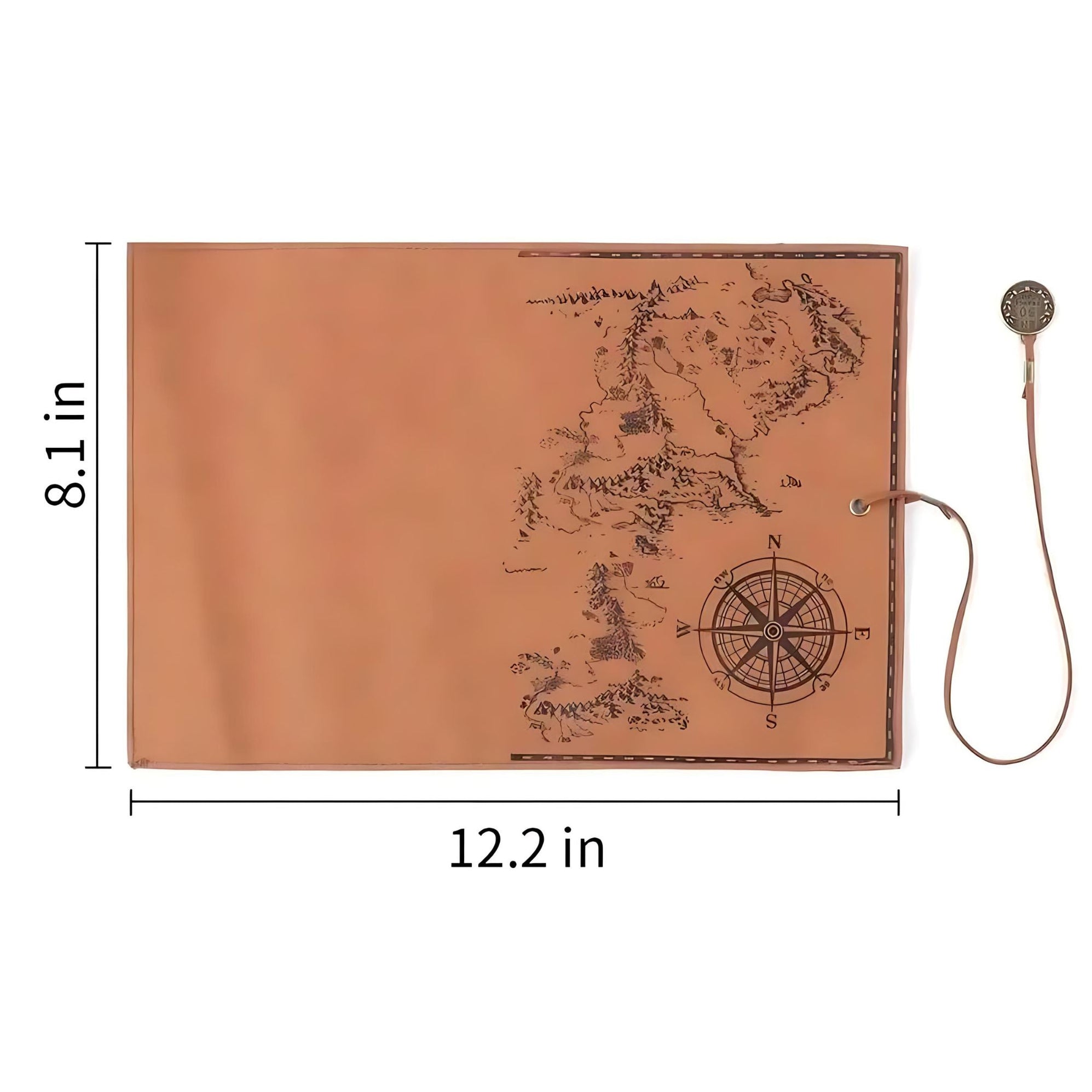 Treasure Map Roll Pencil Case | Artist's Stationery Gift for Him Her ...