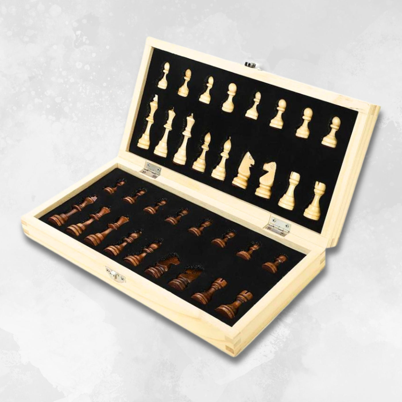 Luxury Wood Chess Set - Foldable Magnetic Game Set | Gift for All Ages ...