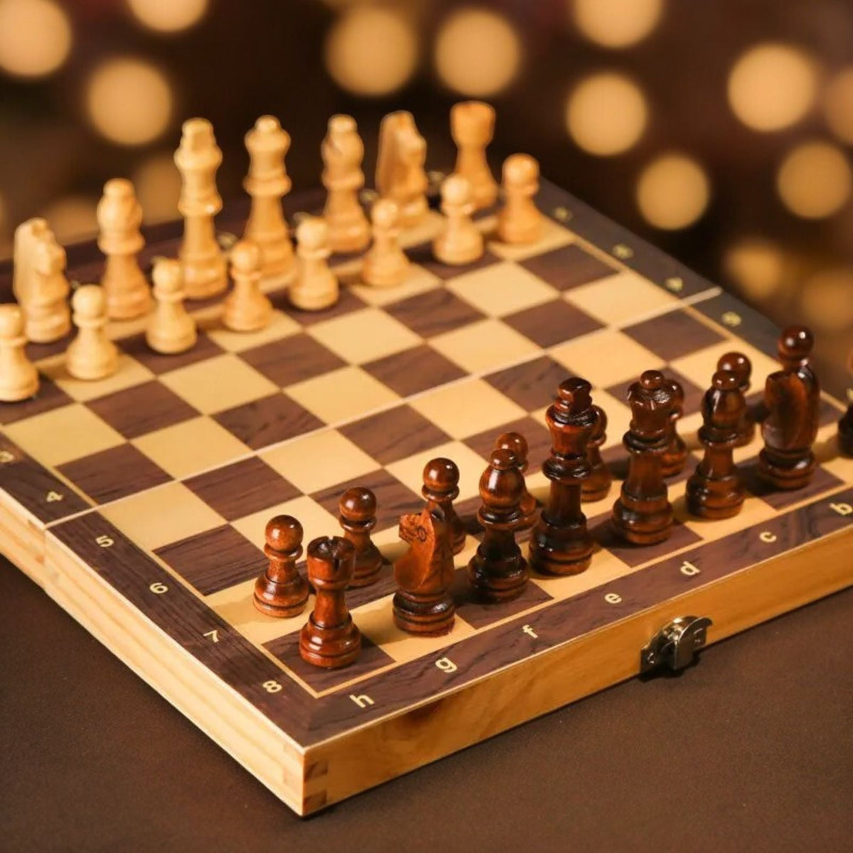 Luxury Wood Chess Set - Foldable Magnetic Game Set | Gift for All Ages ...