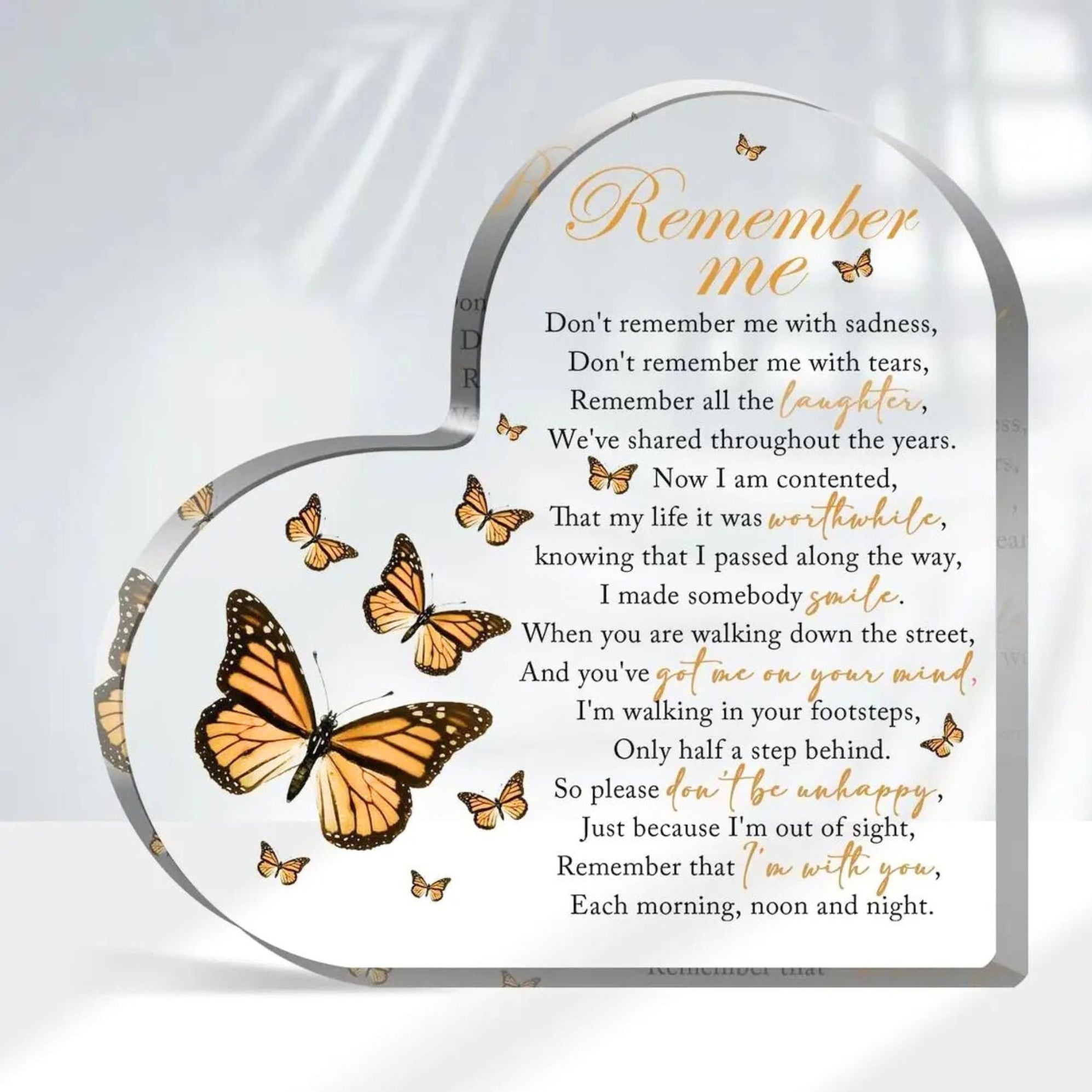 Memorial Poem Ornament | Remembrance Gift Idea for Him Her — Make Memento