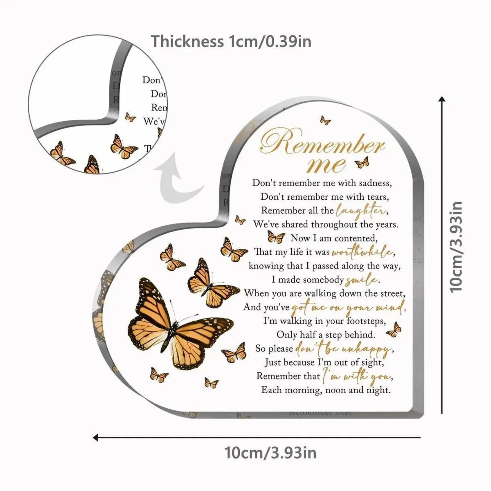 Memorial Poem Ornament | Remembrance Gift Idea for Him Her — Make Memento