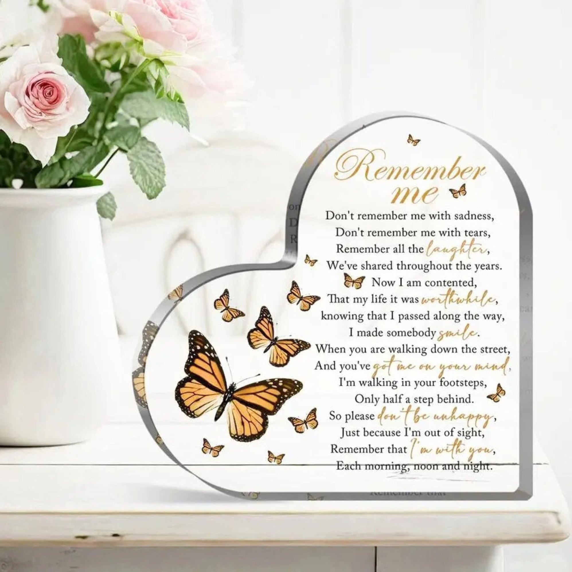 Memorial Poem Ornament | Remembrance Gift Idea for Him Her — Make Memento