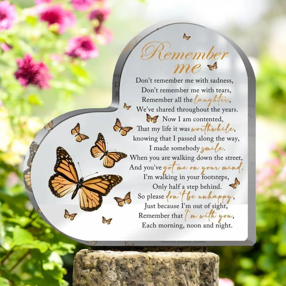 Memorial Poem Ornament | Remembrance Gift Idea for Him Her — Make Memento