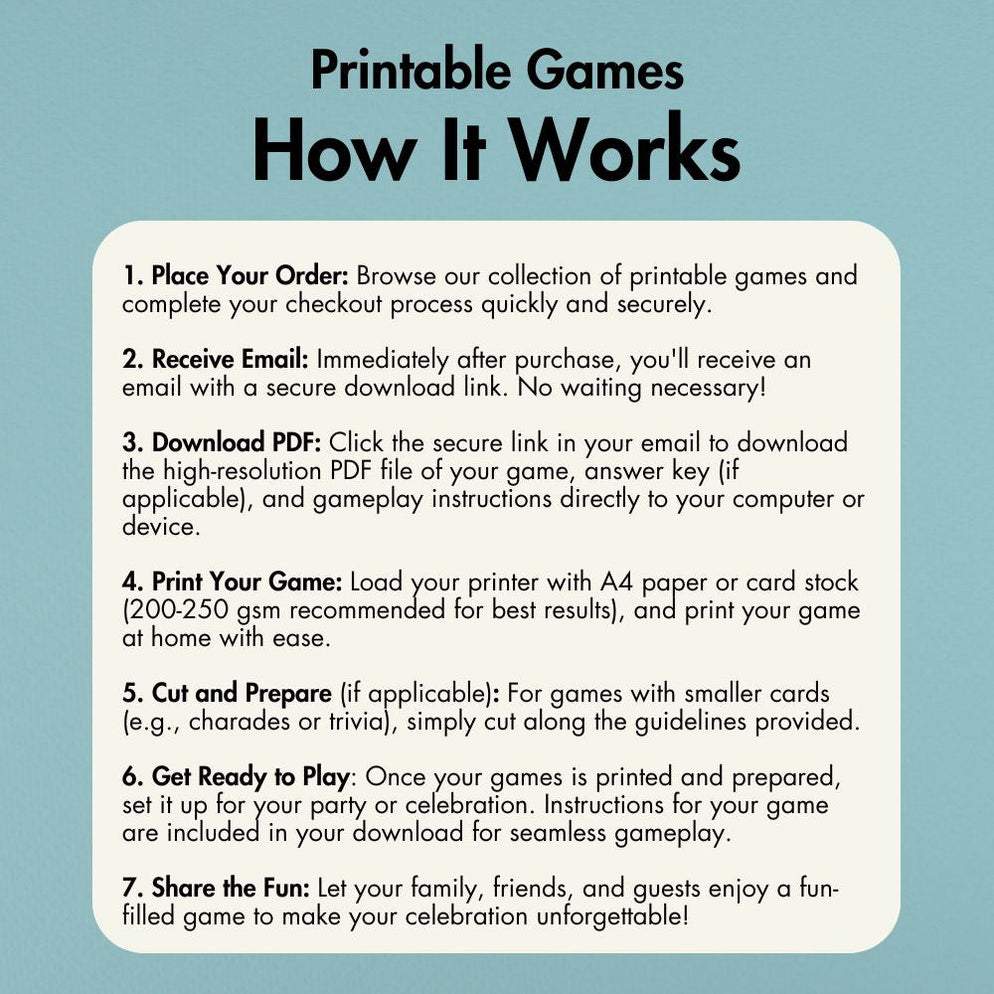 New Year Storytelling Relay Game | Printable Party Fun for All Ages ...