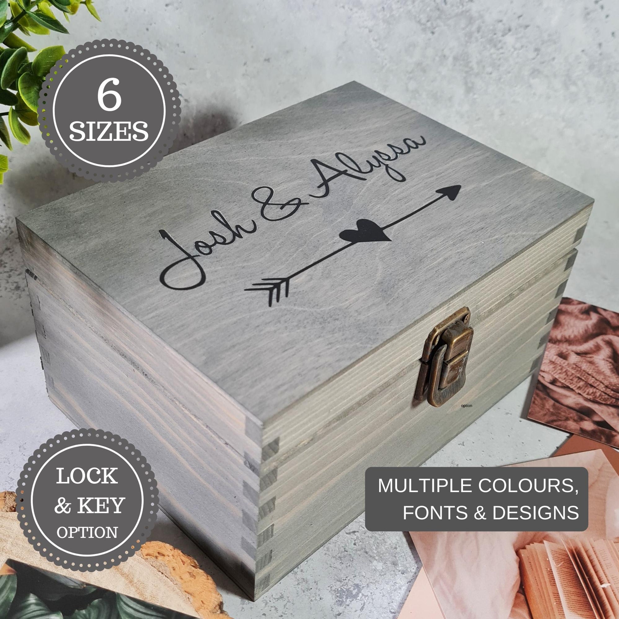 Occasion Keepsake Boxes I Personalised Wood Memory Boxes I Make Memento