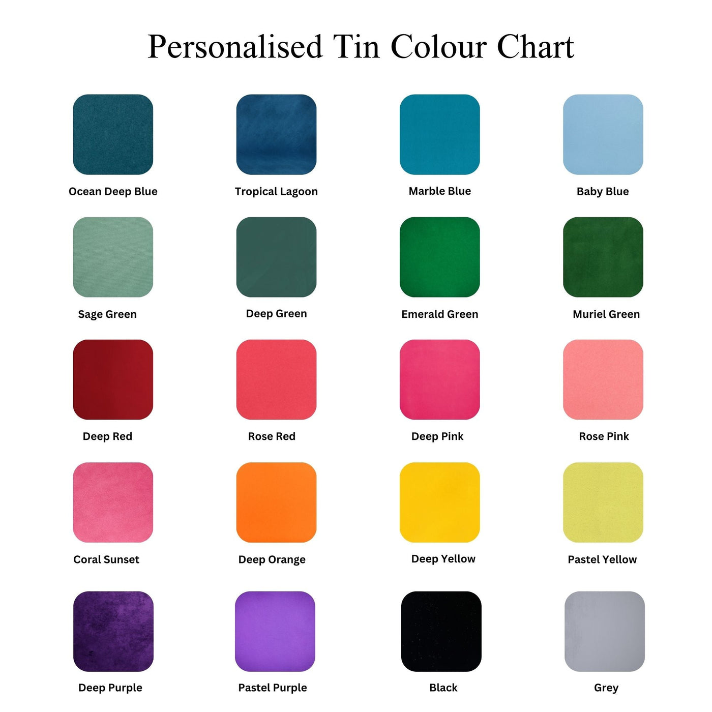 Personalised Baking Tin | Food Storage for Snacks, Cakes & Homemade ...