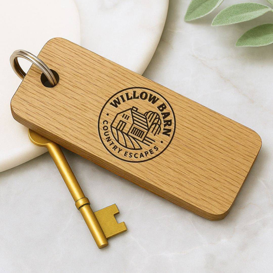 Personalised Business Address Keyring I Make Memento
