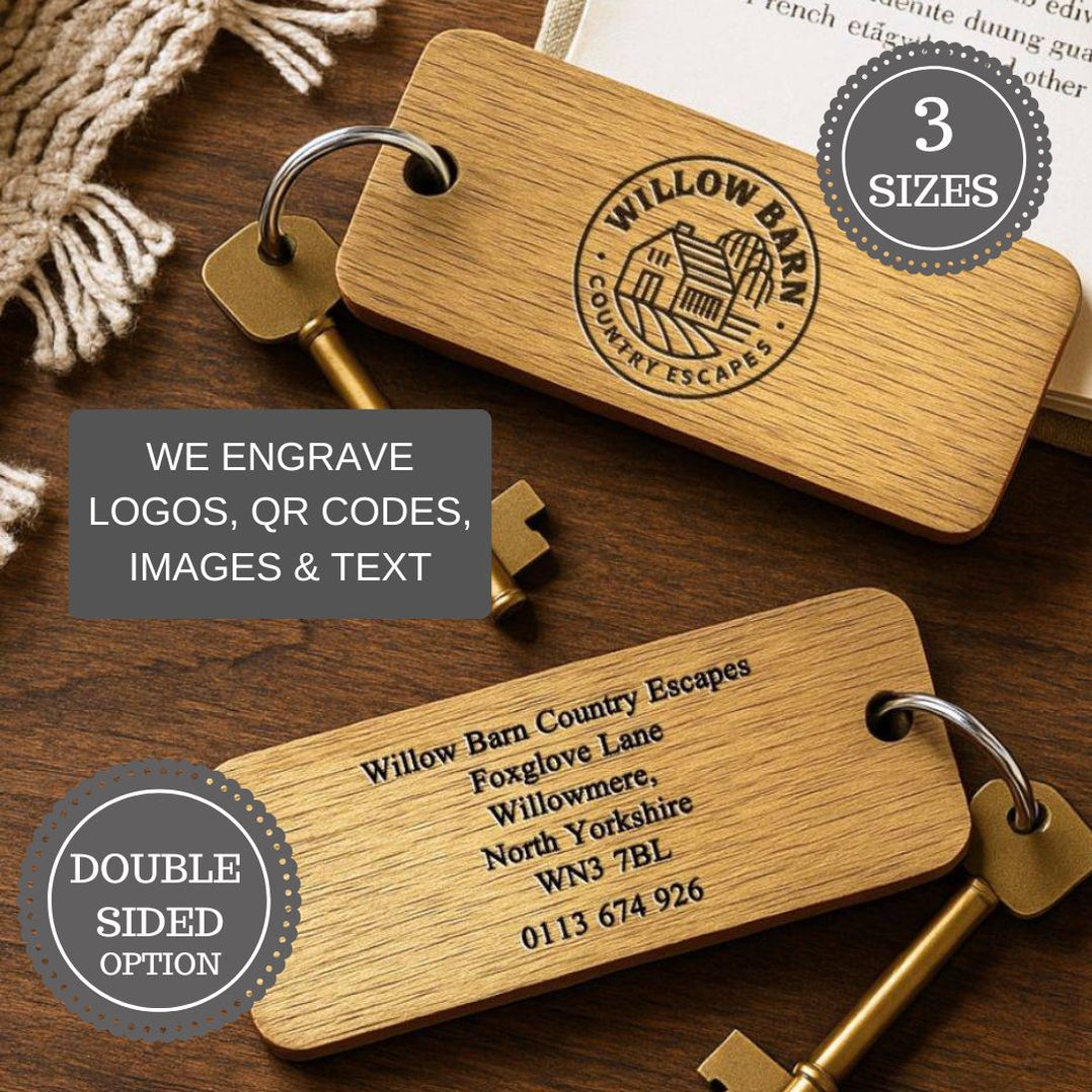 Personalised Business Address Keyring I Make Memento