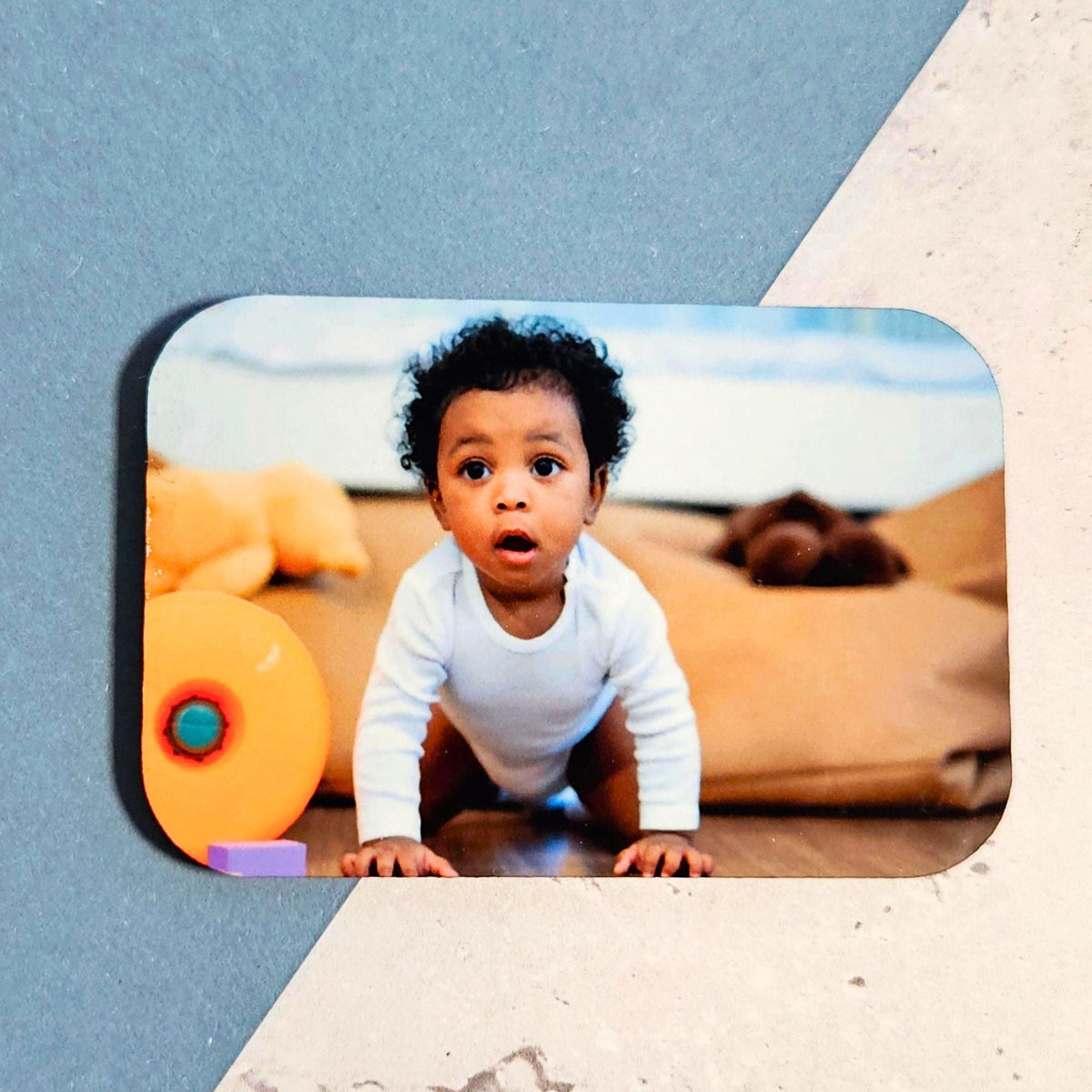 Custom Child Photo Magnet - Personalised Baby Picture Fridge Magnet ...