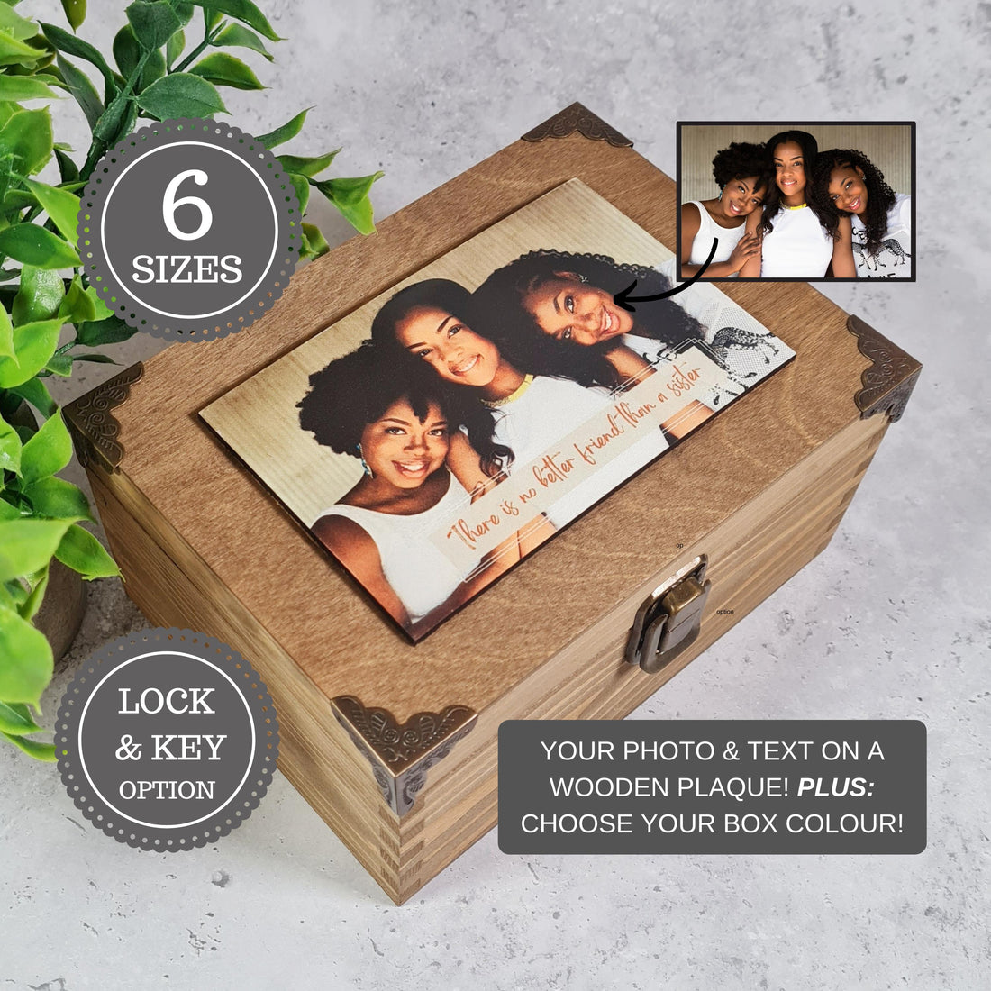 Personalised Family Photo Memory Box I Sister Brother Gift Idea I Mum ...