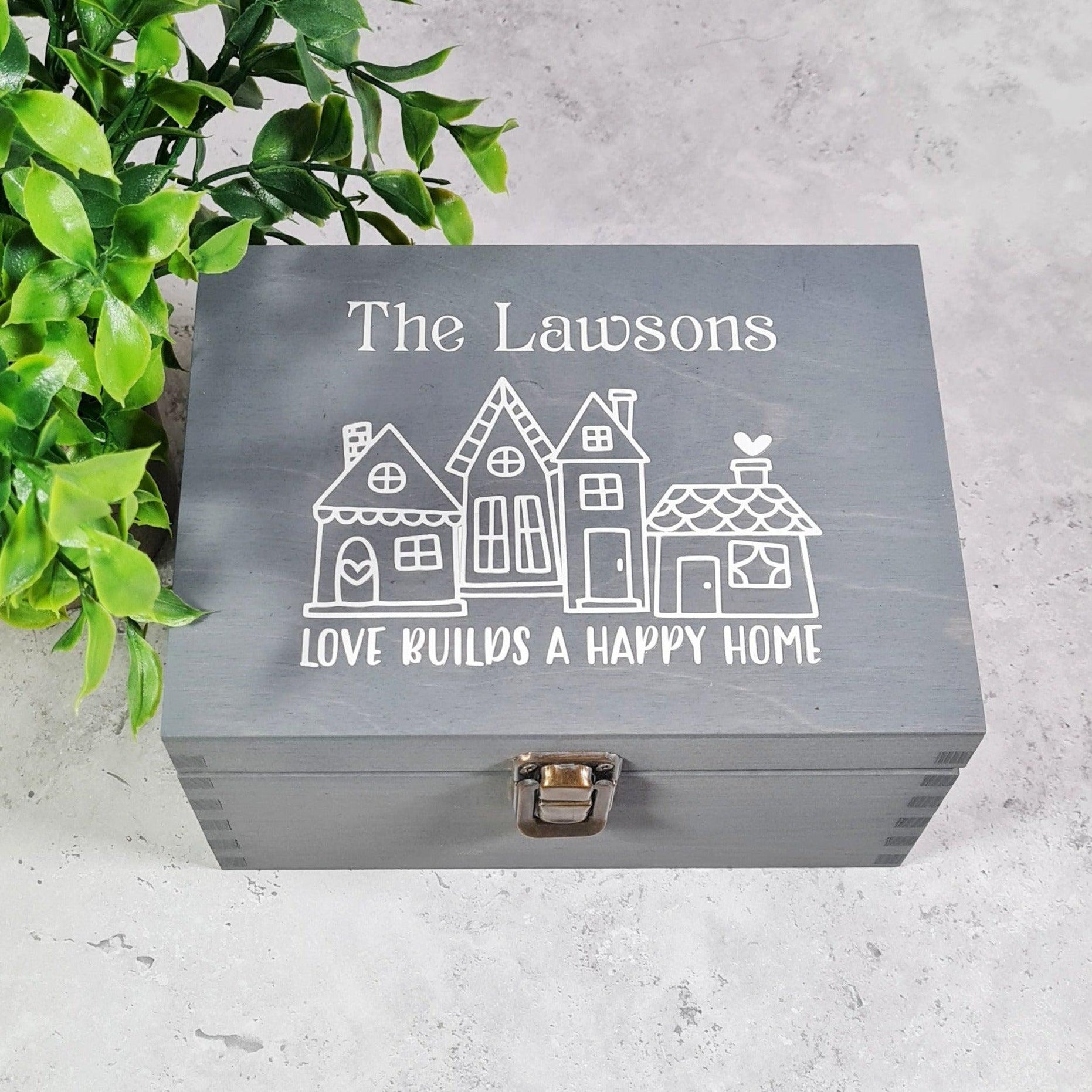 Personalised Family Tree Keepsake Box I Children's Time Capsule I Wood ...