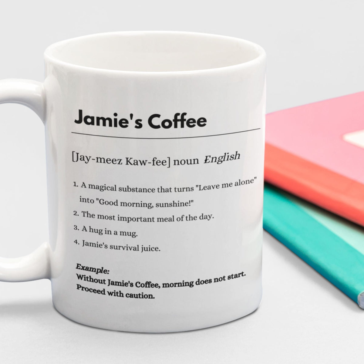 Personalised Funny Coffee Definition Mug I Coffee Lover Gift Idea for ...