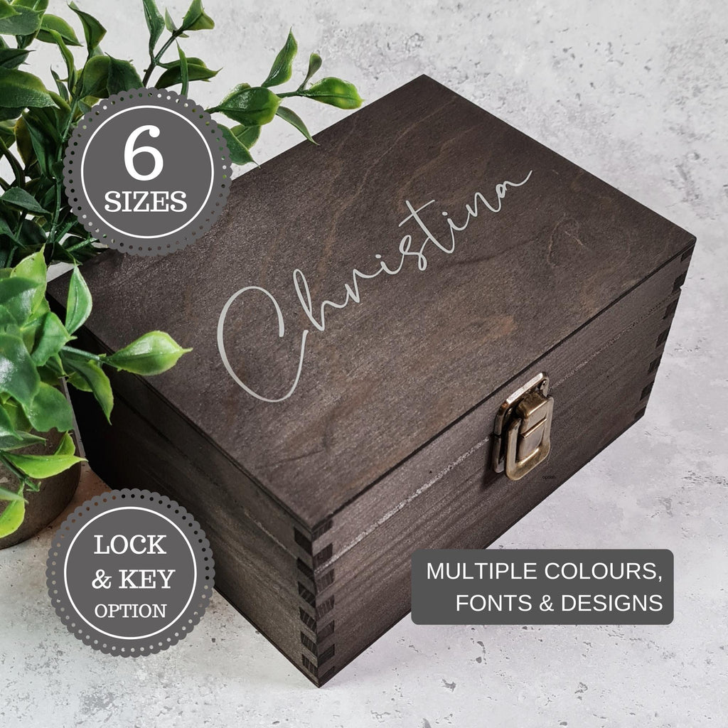 Lockable Wooden Boxes | Lock Jewellery Box | Box with Key — Make Memento