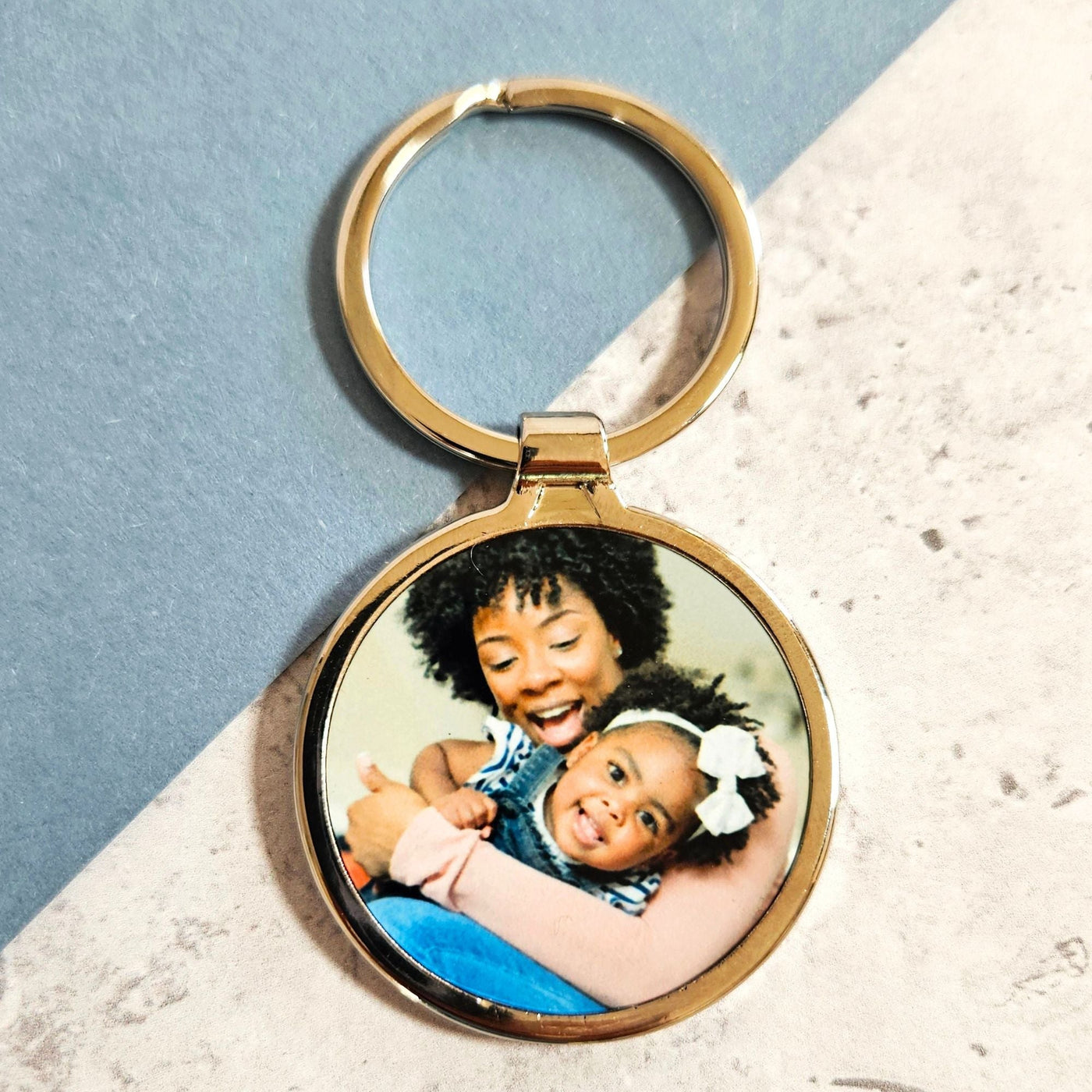 Personalised Family Photo Keyring - Custom Metal Keychain | Gift Idea ...