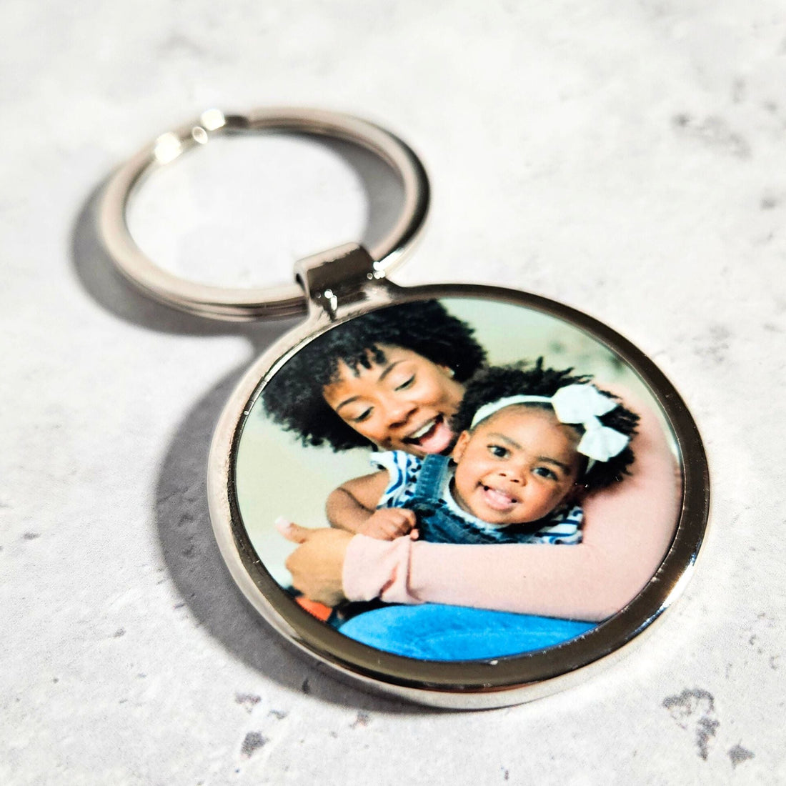 Personalised Family Photo Keyring - Custom Metal Keychain | Gift Idea ...