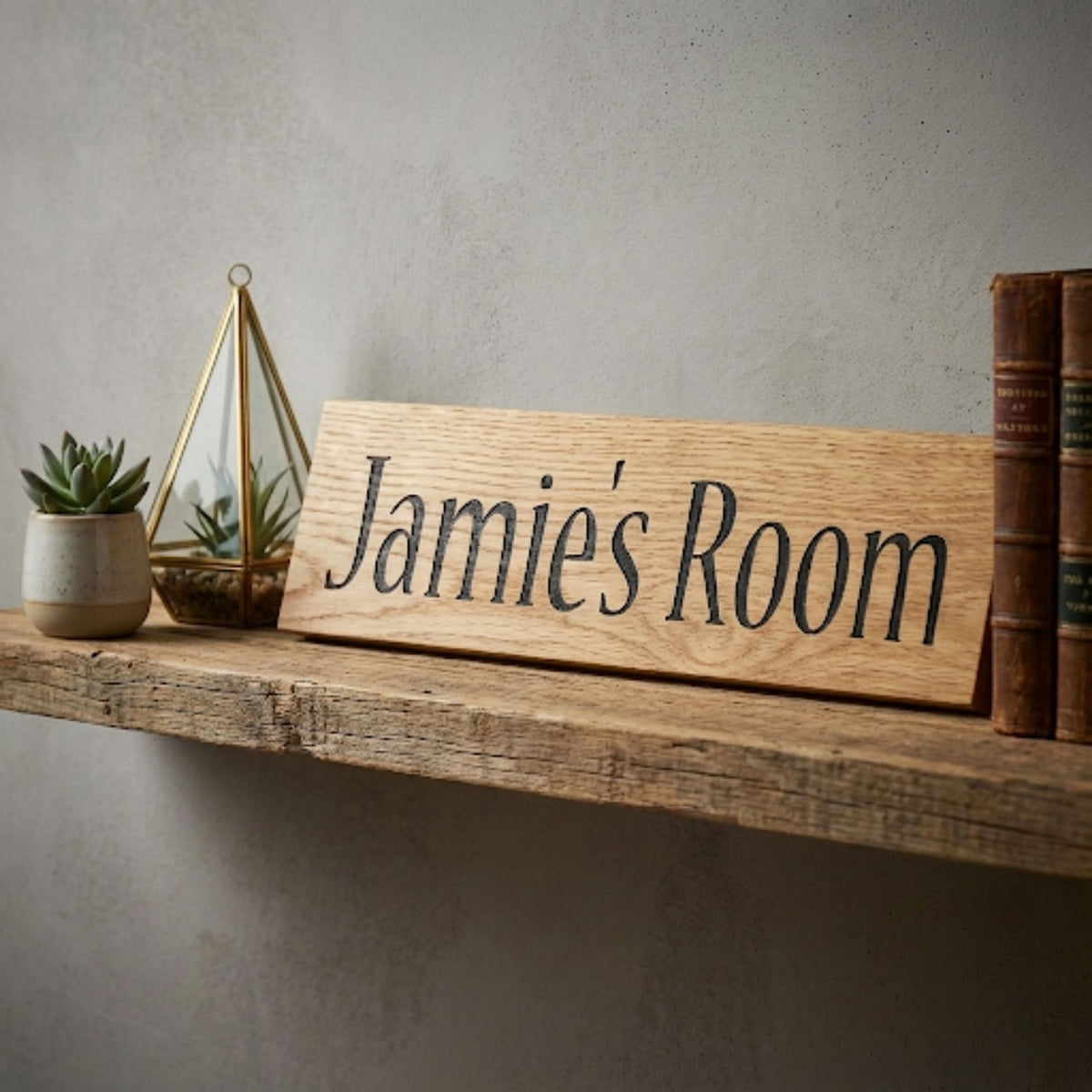 Personalised Name Room Plaque I Make Memento
