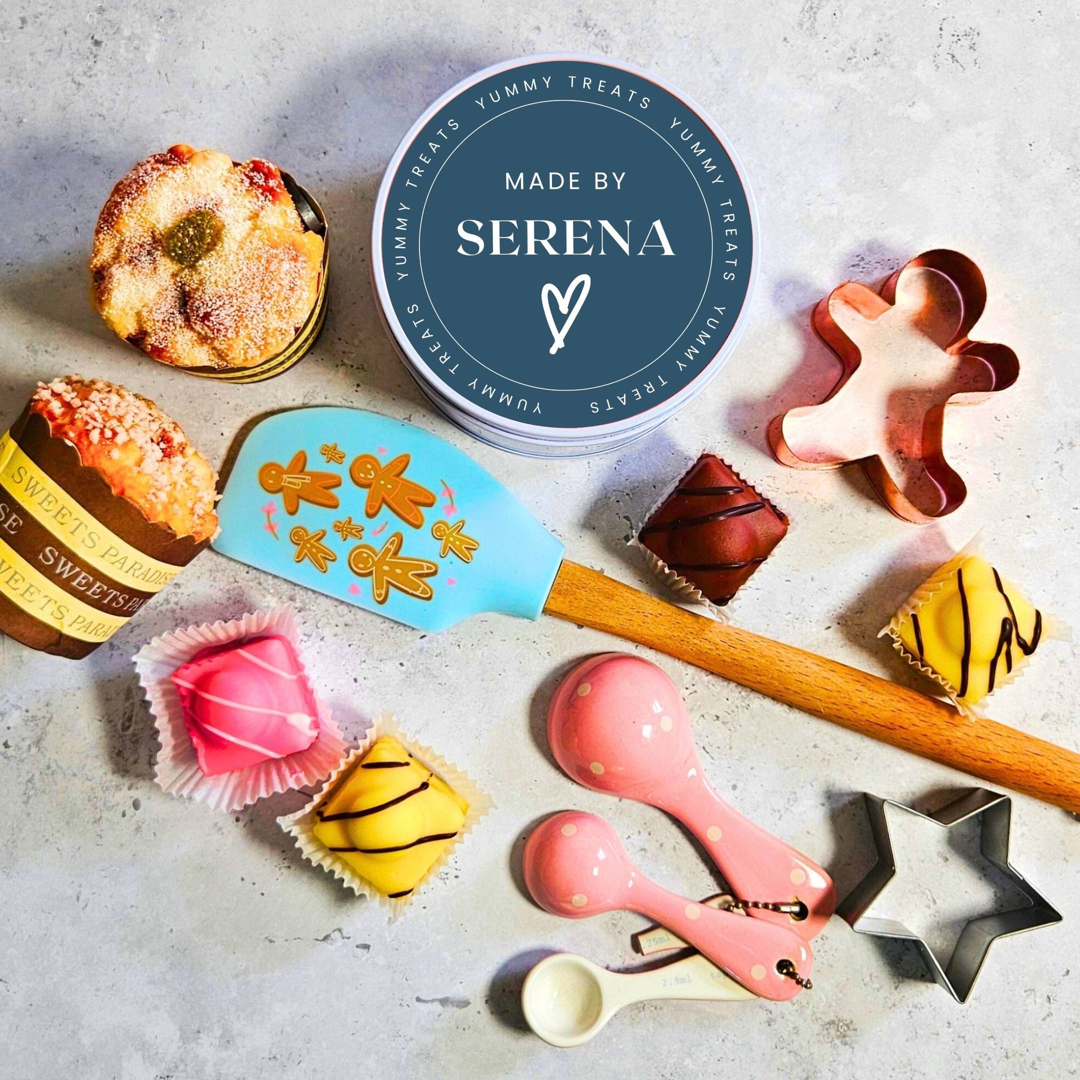 Personalised Round Snack Tin | Chocolate, Biscuit, Cake & Sweet Storage ...