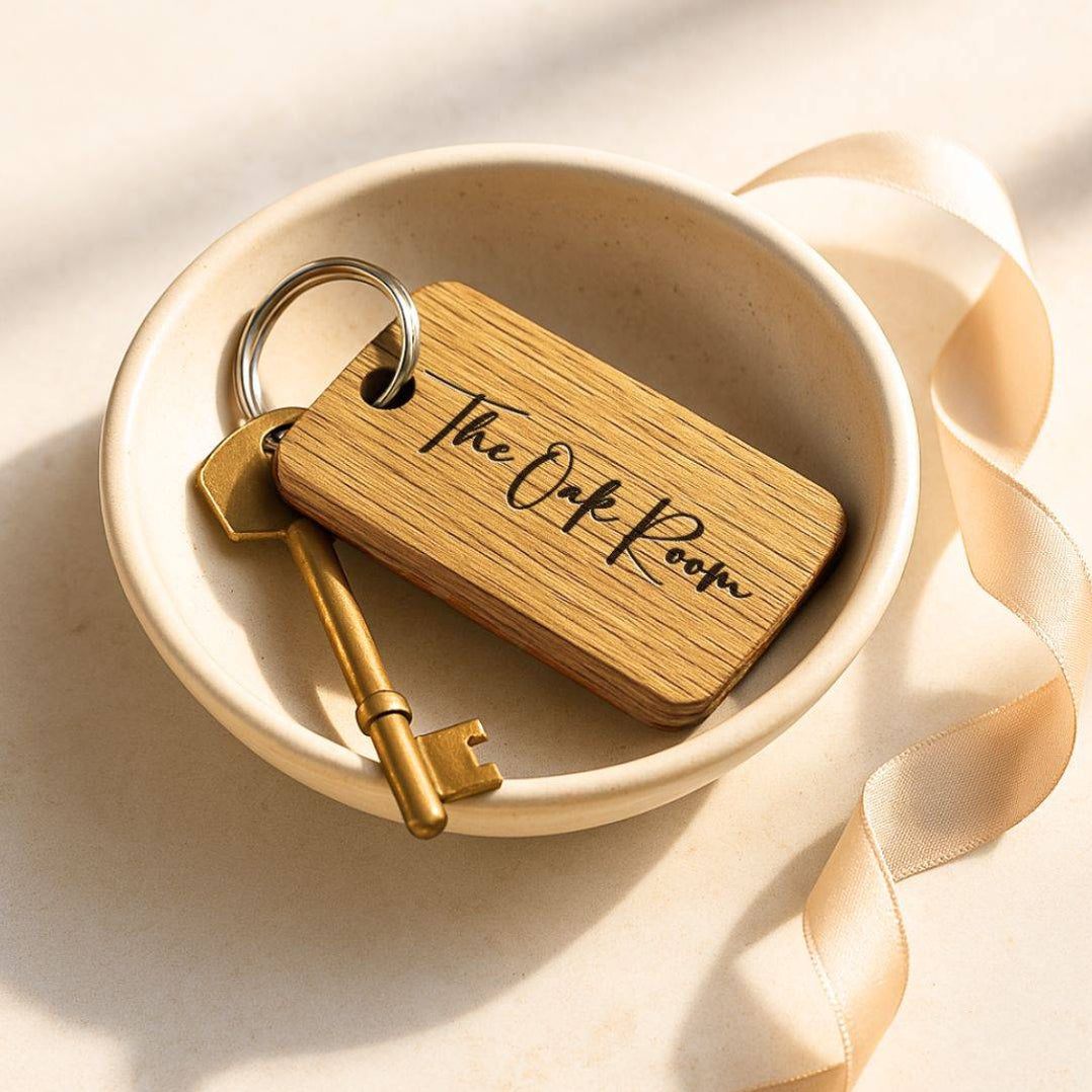 Personalised Room Name Keyring I Make Memento