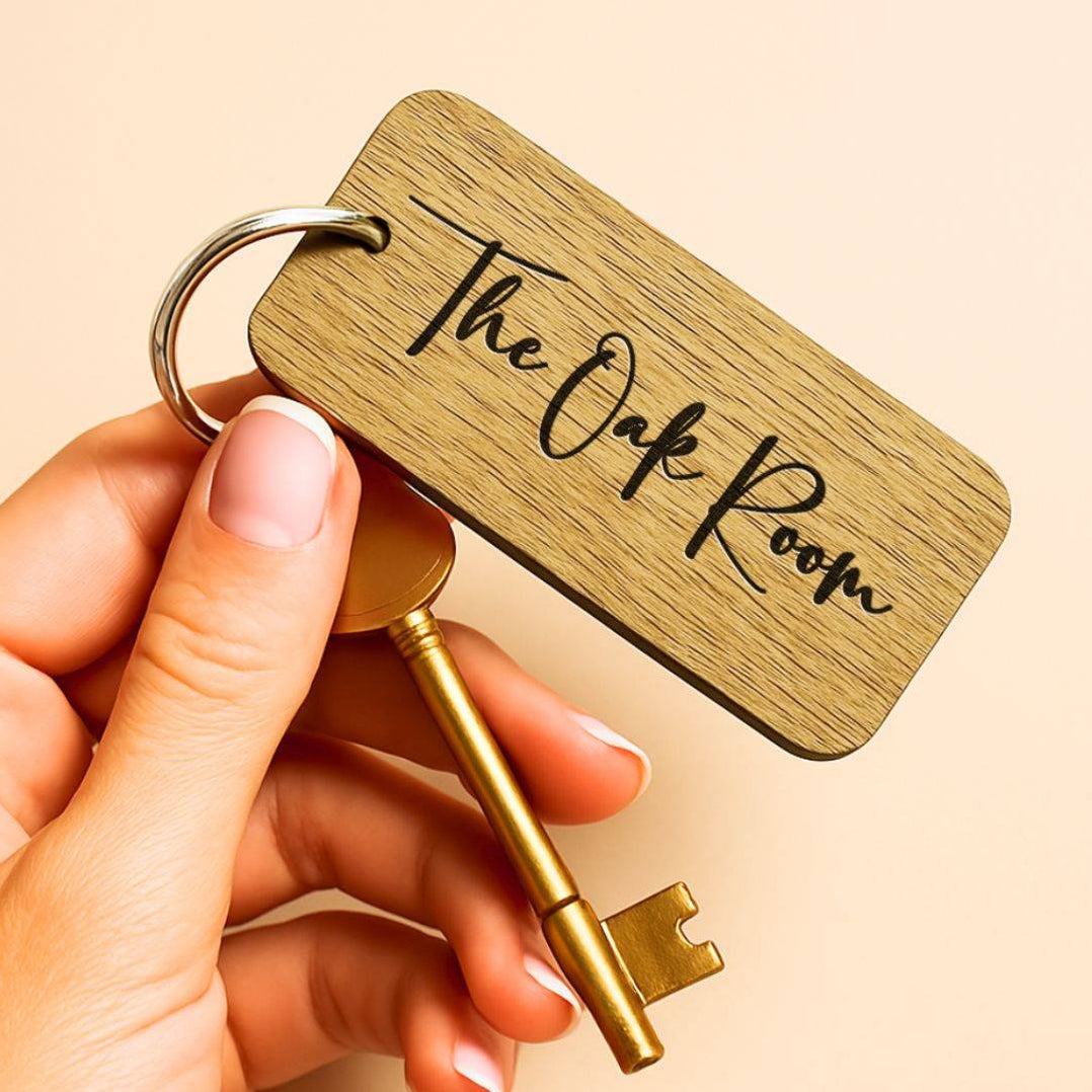 Personalised Room Name Keyring I Make Memento