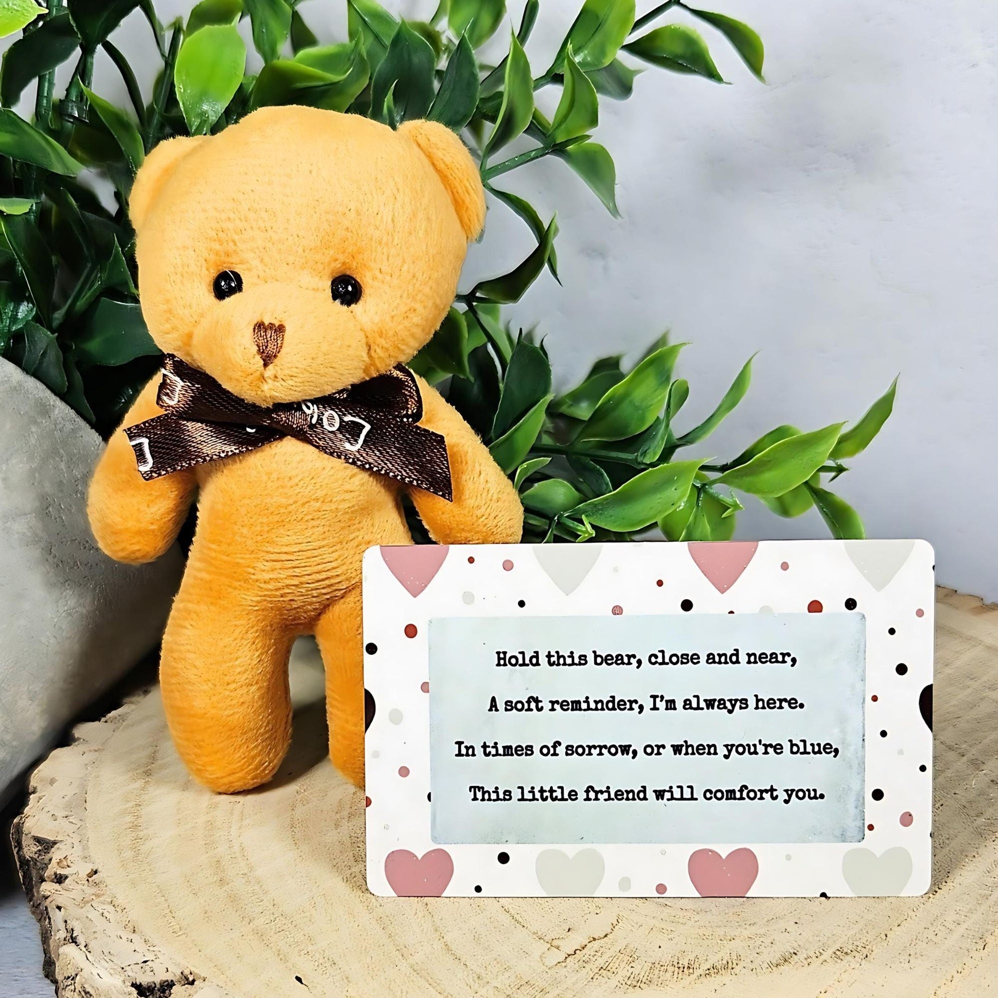 Pocket Bereavement Comfort Bear with Soothing Poem - Loss Sympathy Gift ...