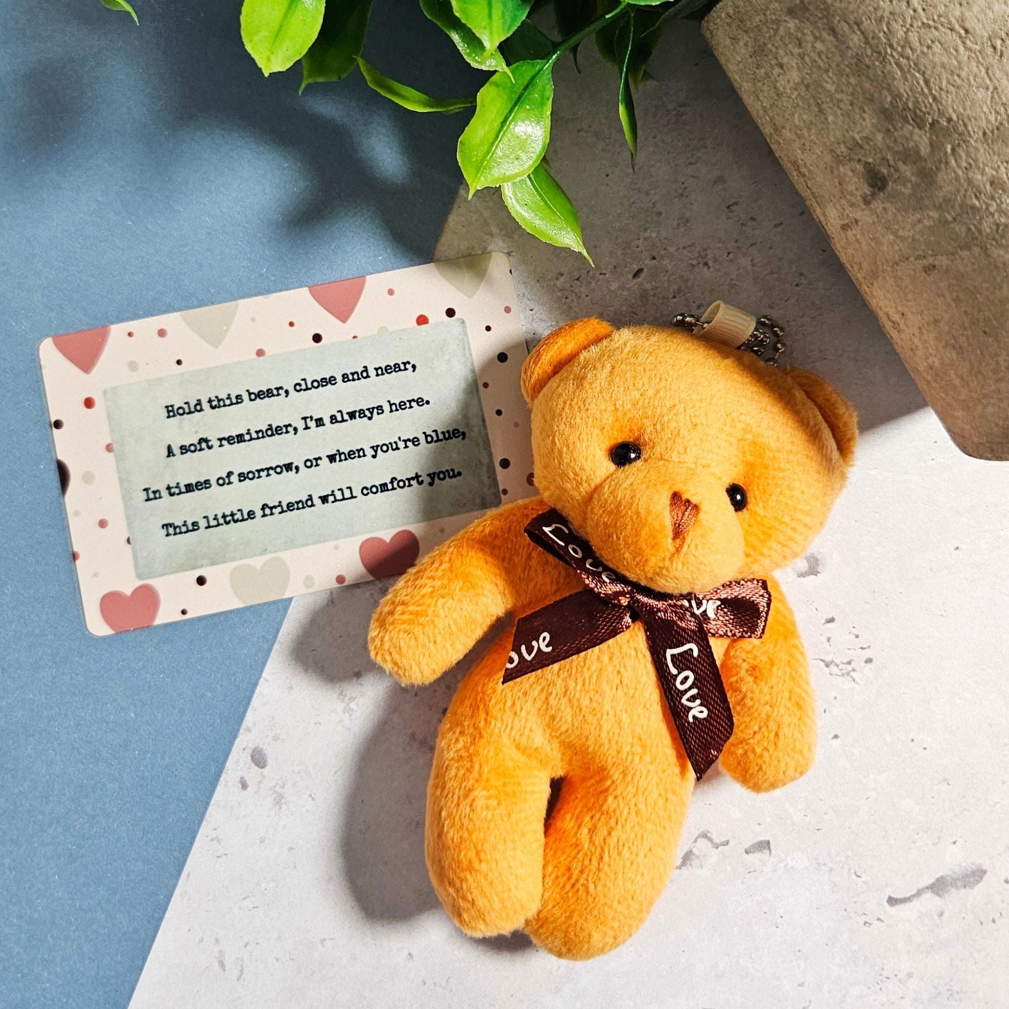 Pocket Bereavement Comfort Bear with Soothing Poem - Loss Sympathy Gift ...