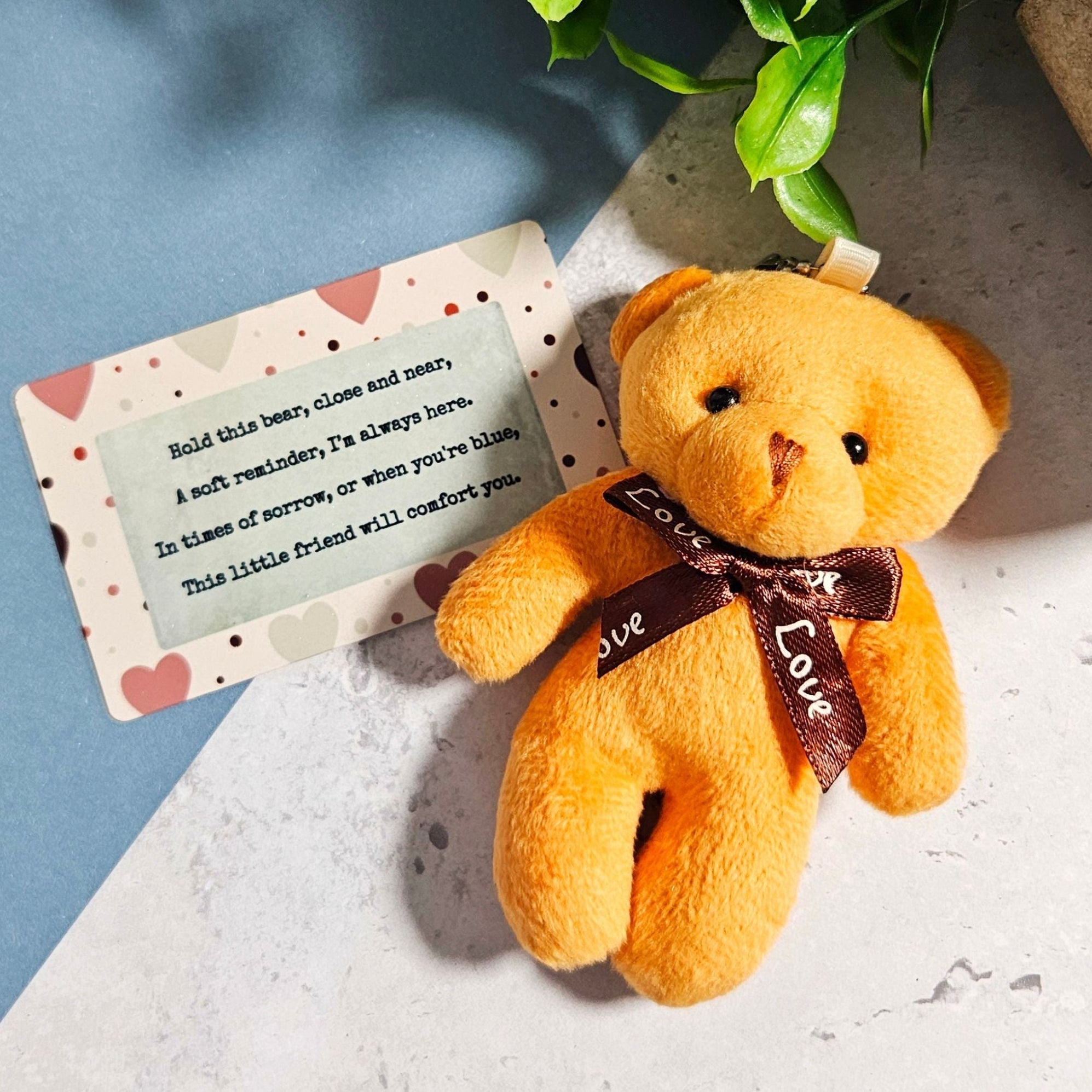 Pocket Bereavement Comfort Bear with Soothing Poem - Loss Sympathy Gift ...