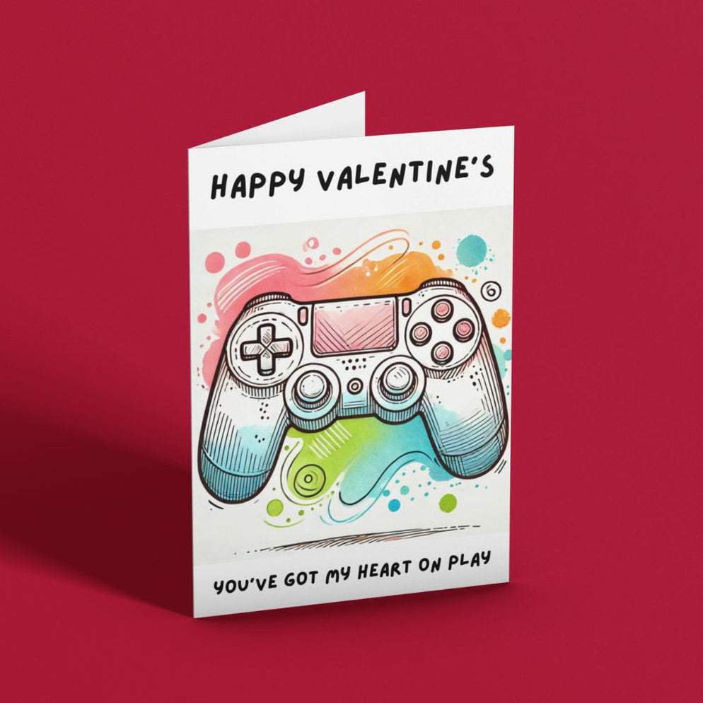 Printable Gamer Valentine’s Card | Instant Download Gift Idea for Him ...