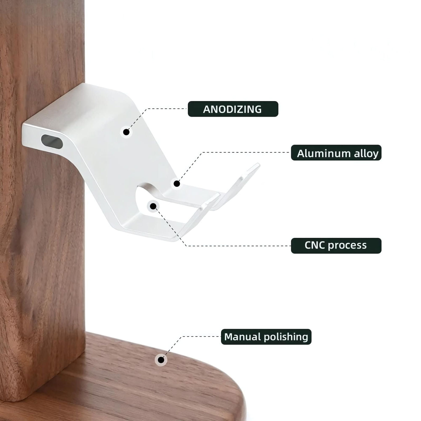 Walnut Controller & Headphone Rack - Gaming Organiser - Gift for Him ...