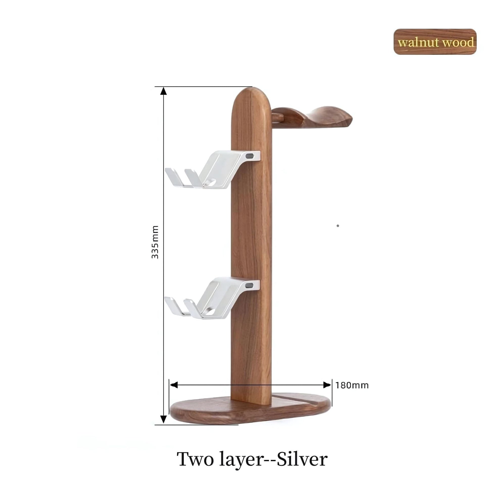 Walnut Controller & Headphone Rack - Gaming Organiser - Gift for Him ...