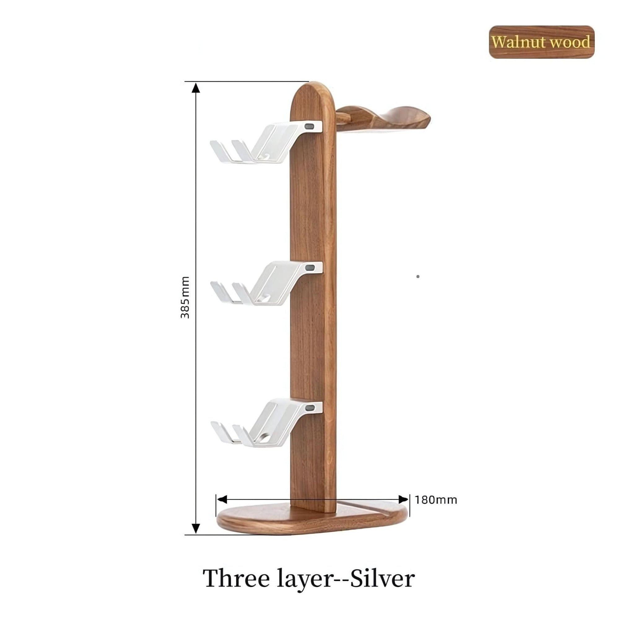 Walnut Controller & Headphone Rack - Gaming Organiser - Gift for Him ...