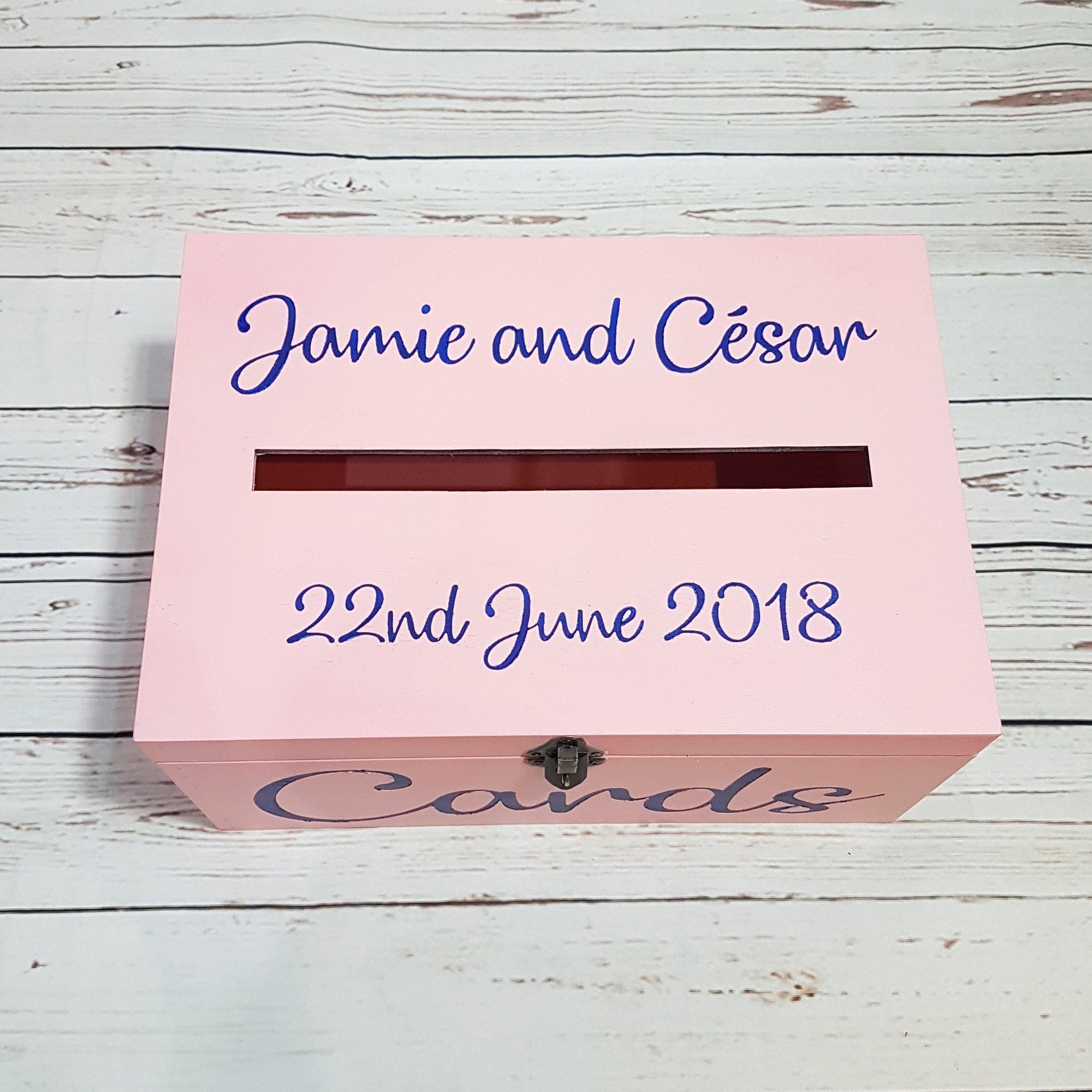 Colourful Wedding Card Box I Make Memento